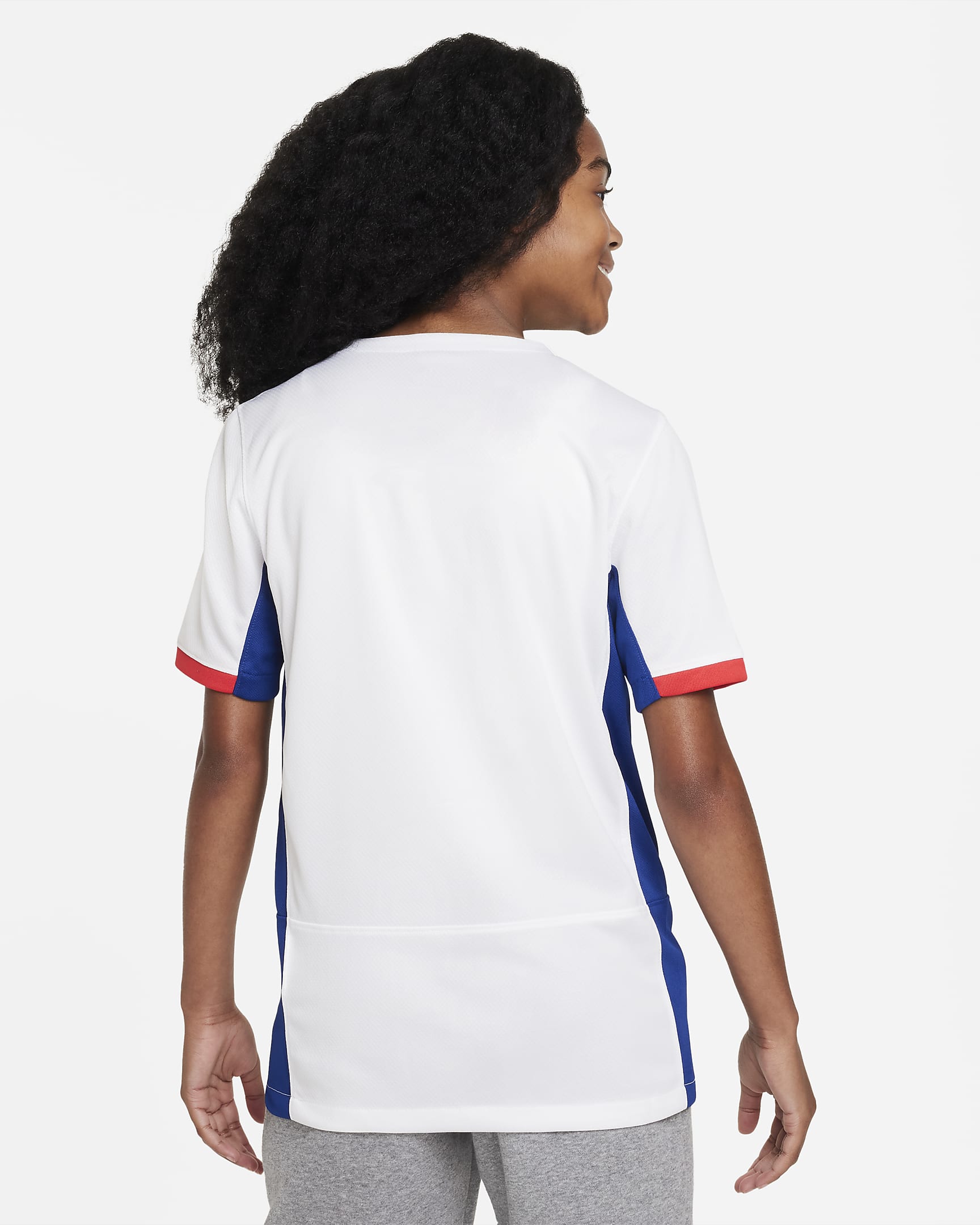 Norway 2023 Stadium Away Older Kids' Nike Dri-FIT Football Shirt. Nike SI