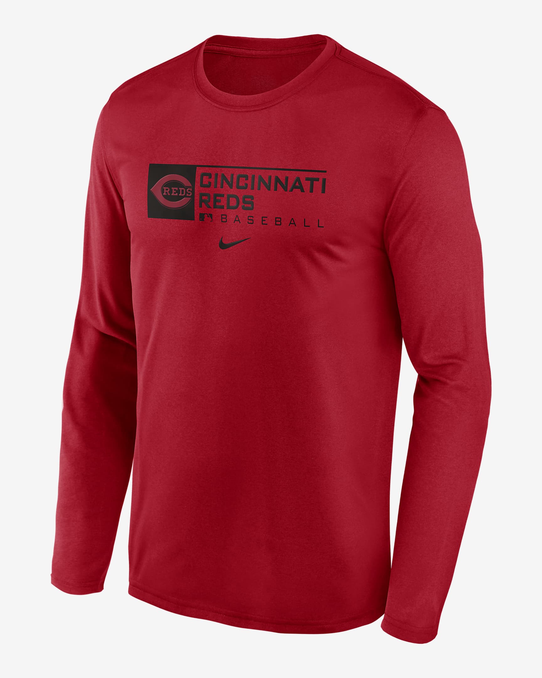 Playera de manga larga para hombre Nike Dri-FIT Team (MLB Cincinnati ...