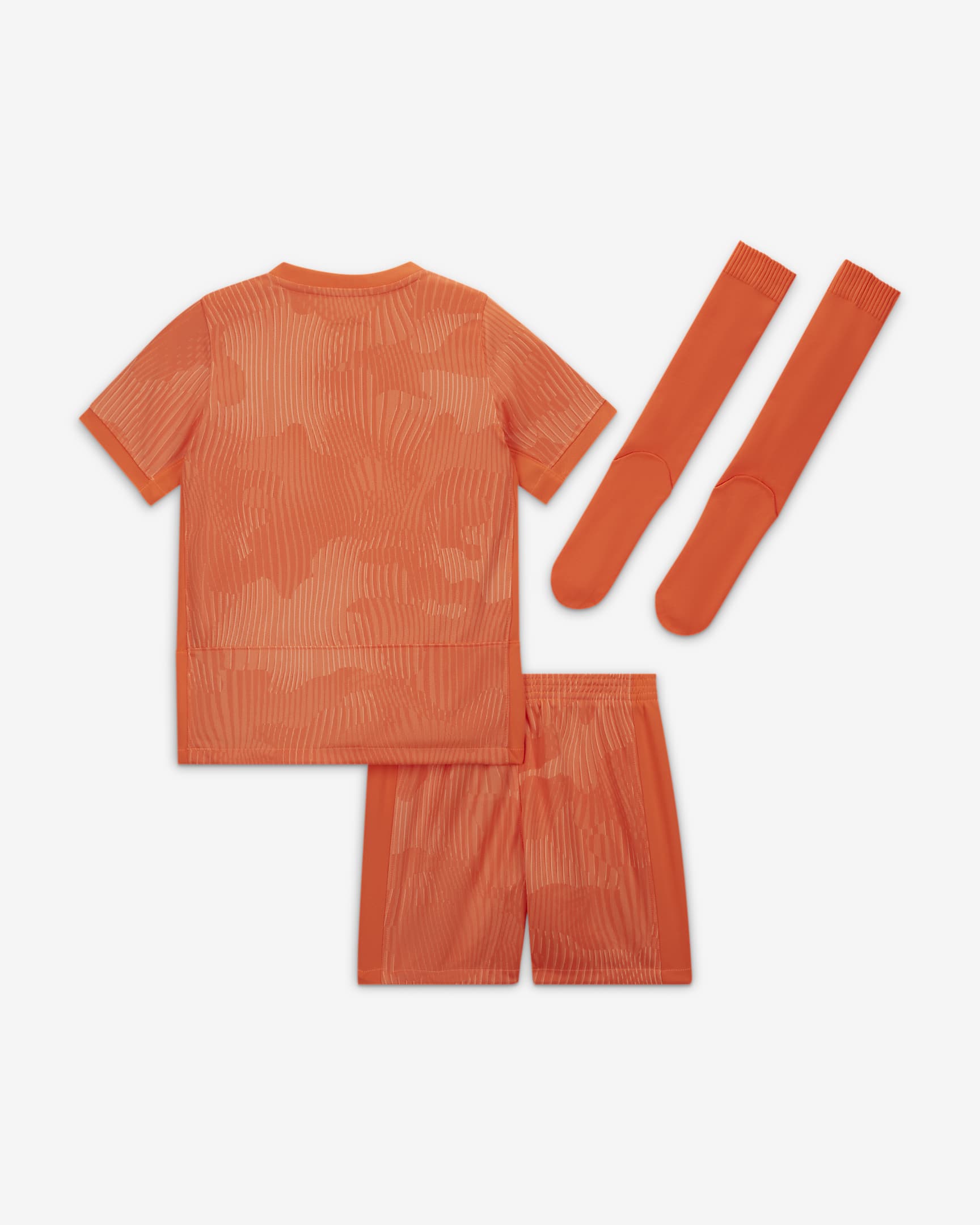 Netherlands 2023 Home Younger Kids' Nike Dri-FIT 3-Piece Kit. Nike LU