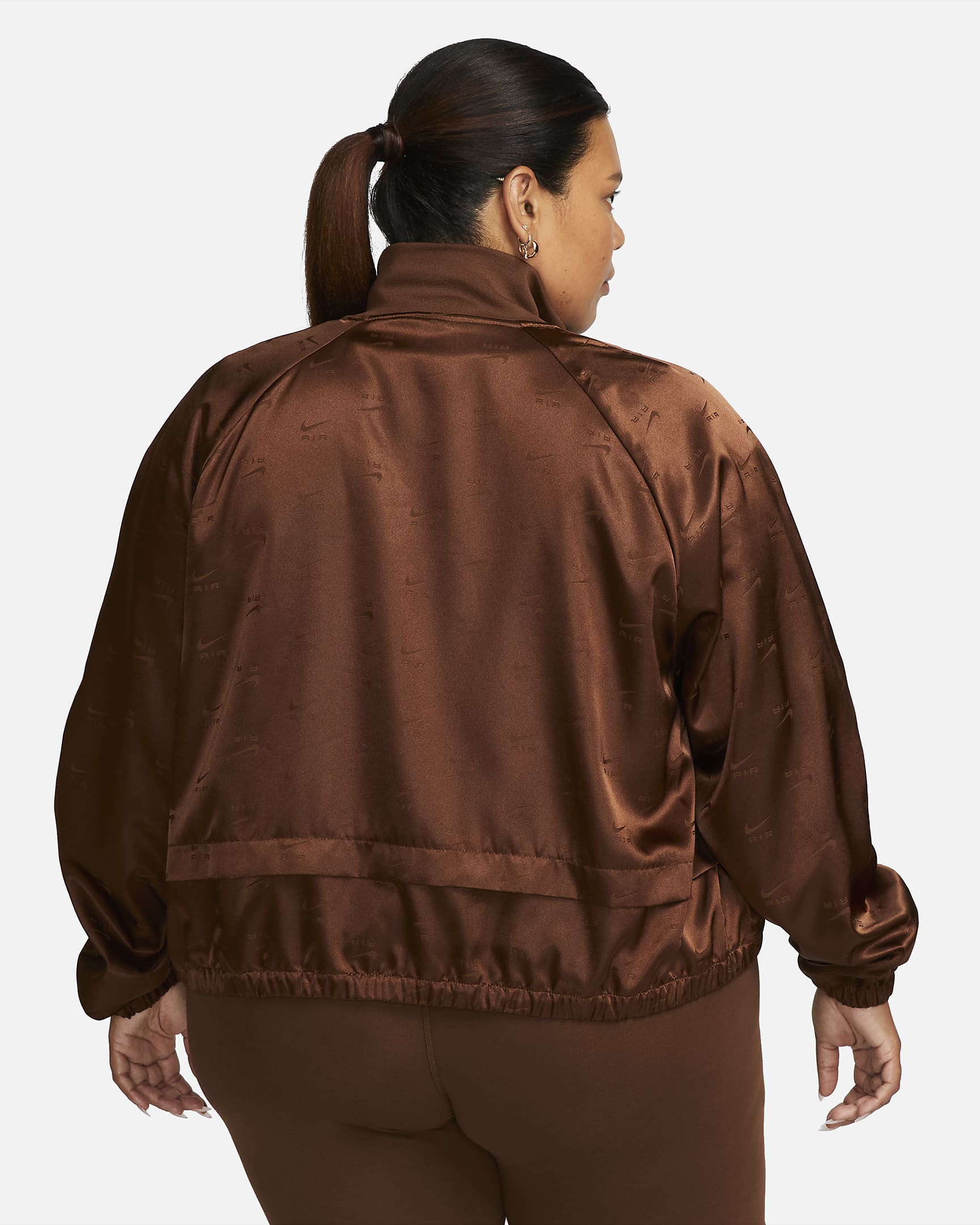 Nike Air Women's Full-Zip Satin Jacket (Plus Size). Nike PT