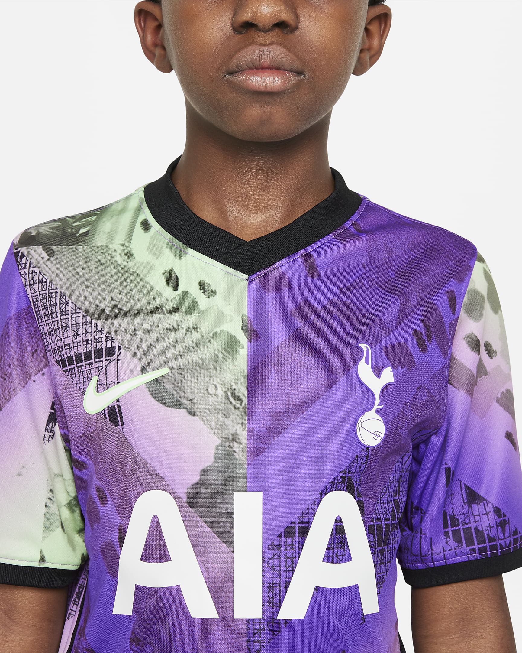 Tottenham Hotspur 2021/22 Stadium Third Older Kids' Nike Dri-FIT ...