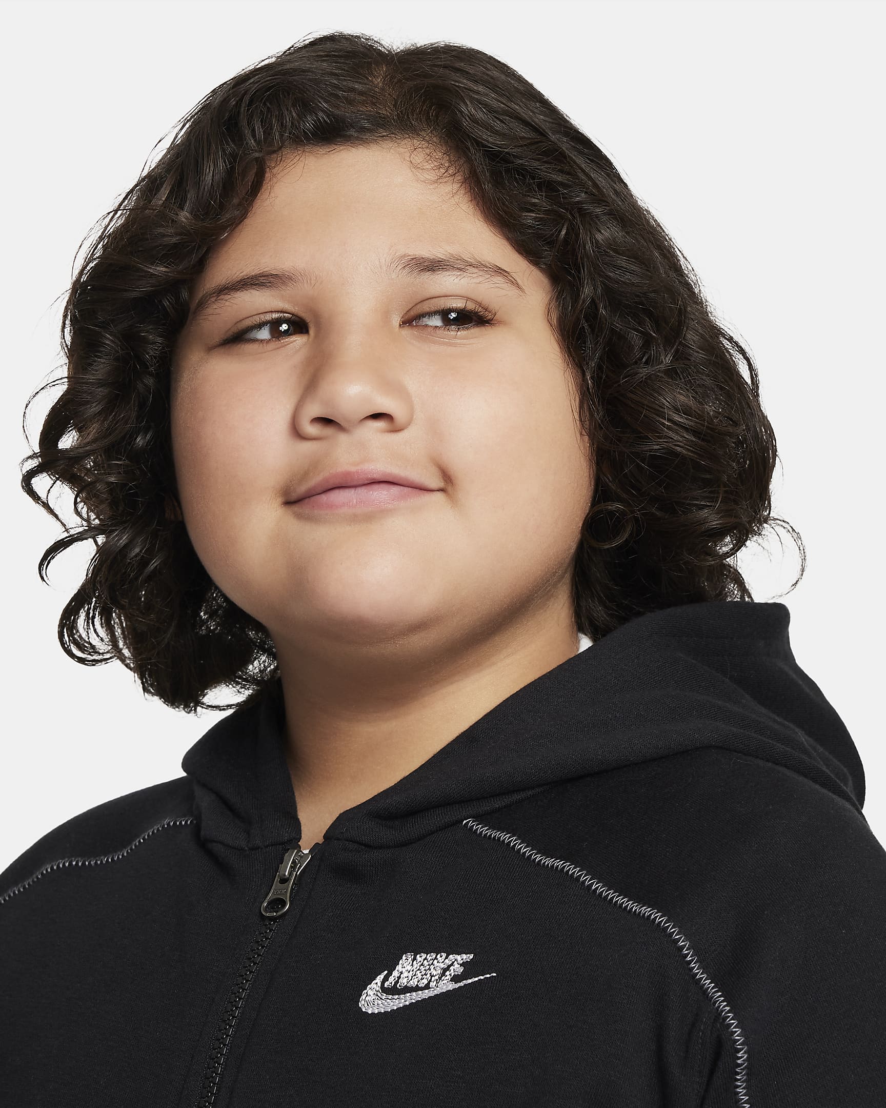 Nike Sportswear Big Kids' (Boys') Full-Zip Hoodie (Extended Size). Nike.com