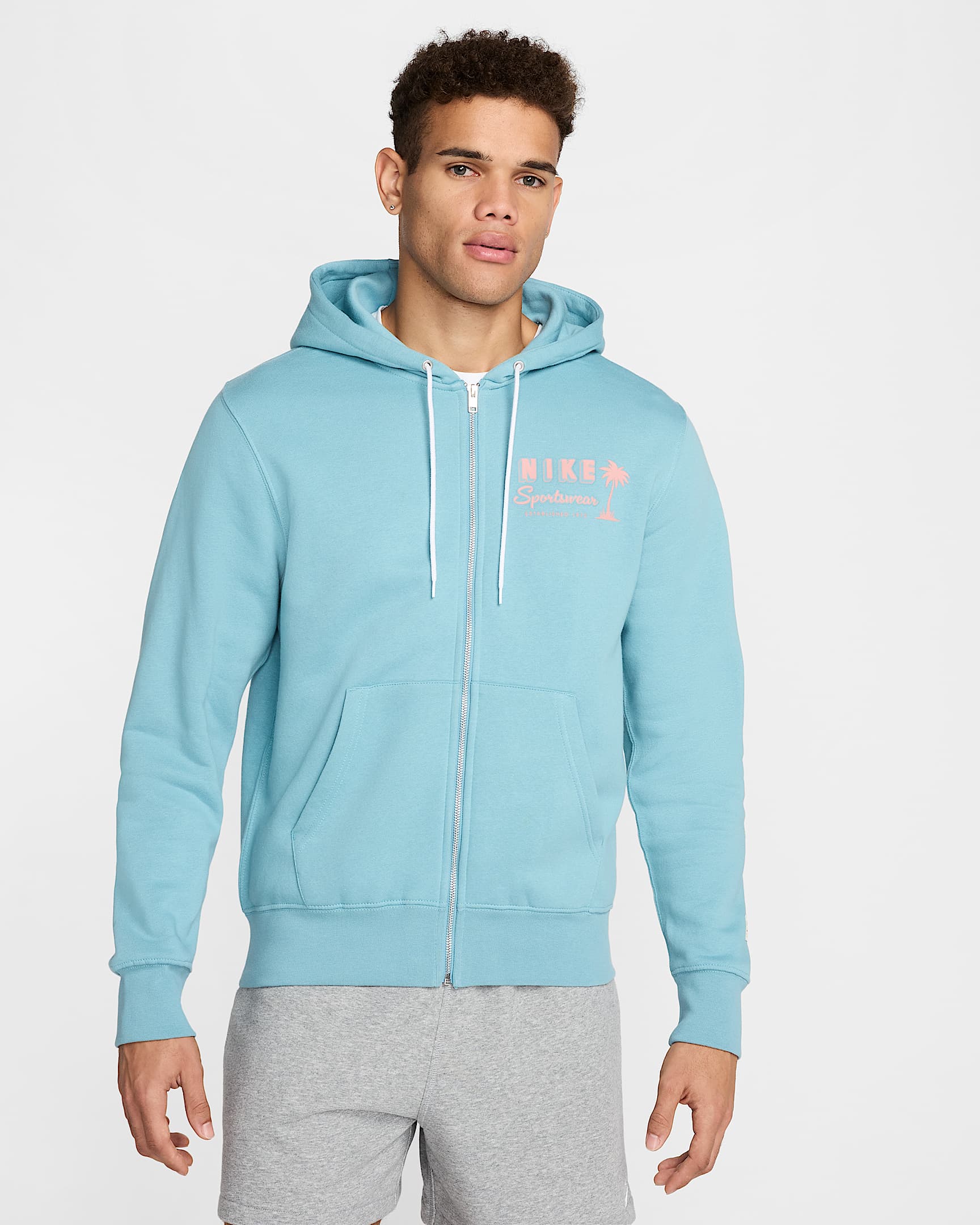 Nike Club Men's Full-Zip Fleece Hoodie. Nike.com