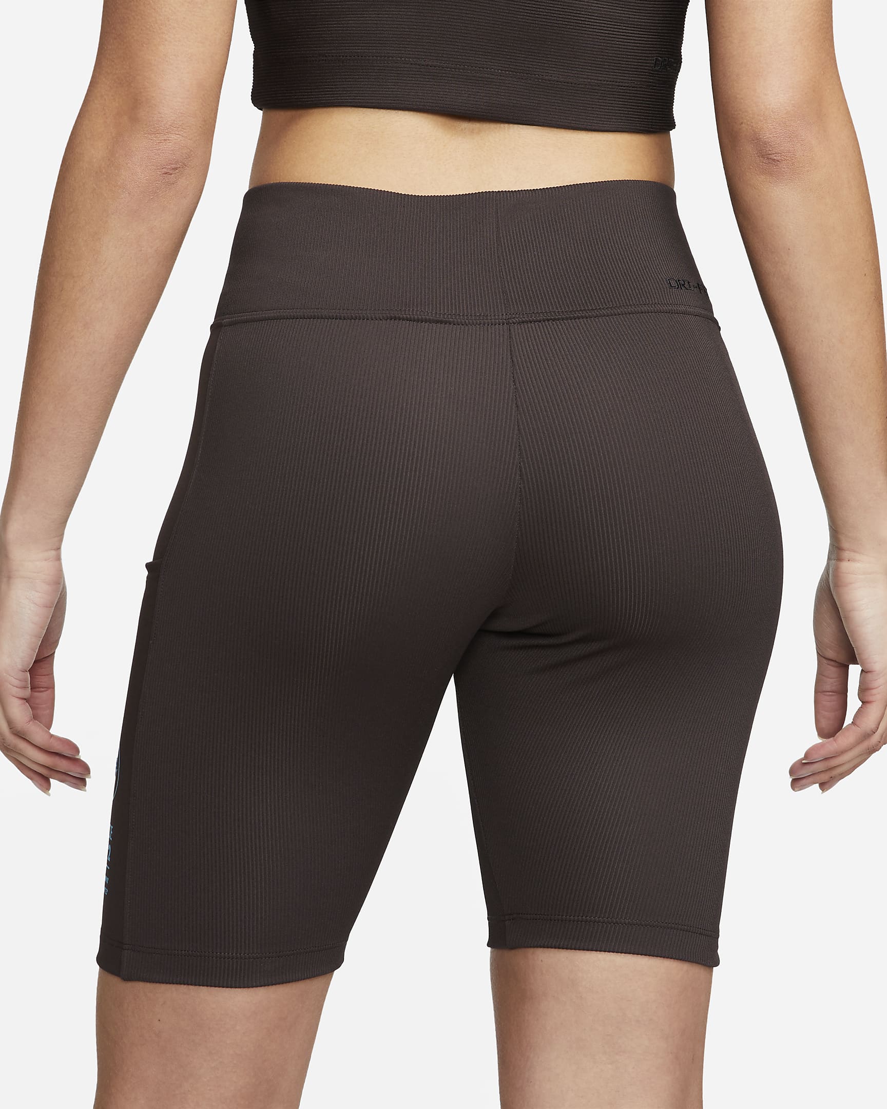 Nike Sportswear Women's Mid-Rise Ribbed Biker Shorts. Nike NZ