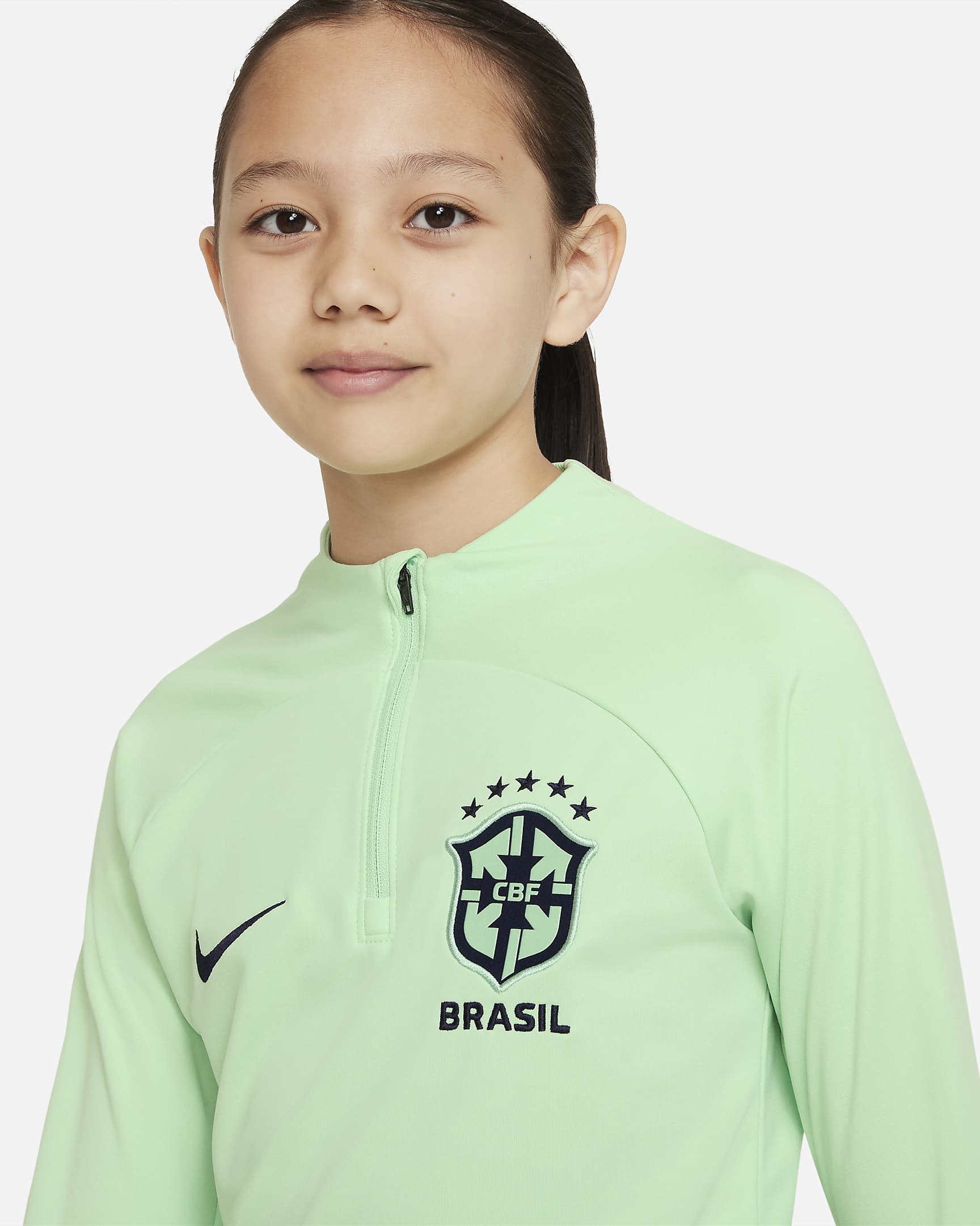 Brazil Academy Pro Older Kids' Nike Dri-FIT Knit Football Drill Top. Nike UK