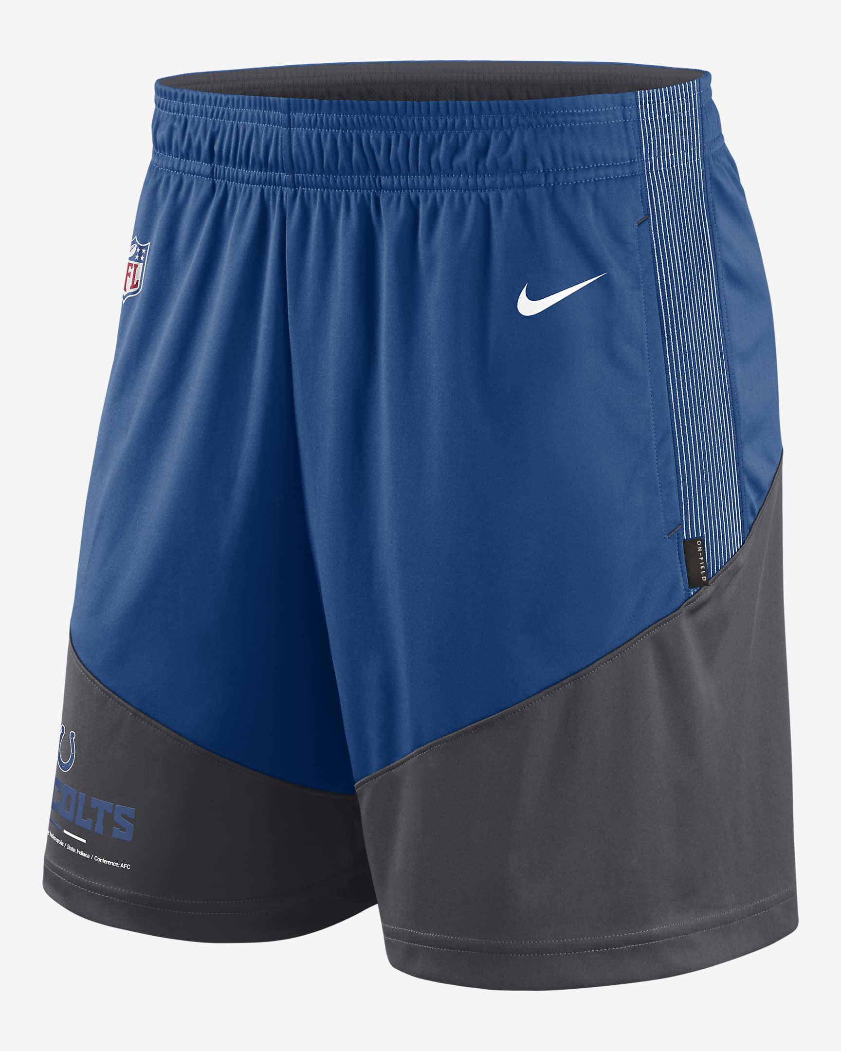 Shorts para hombre Nike Dri-FIT Primary Lockup (NFL Indianapolis Colts ...