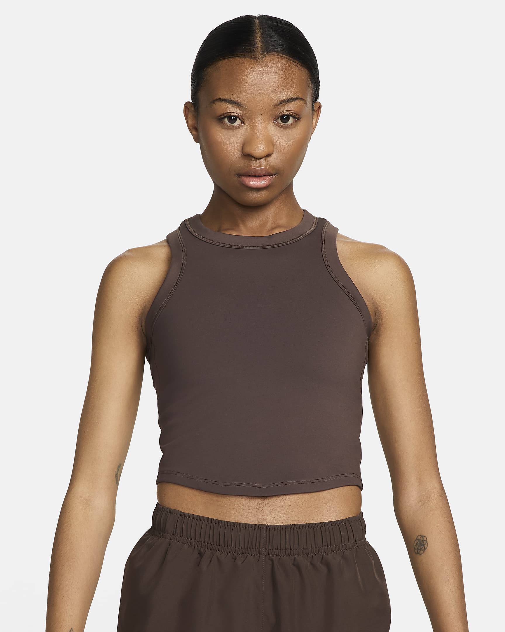 Nike One Fitted Women's Dri-FIT Cropped Tank Top. Nike.com