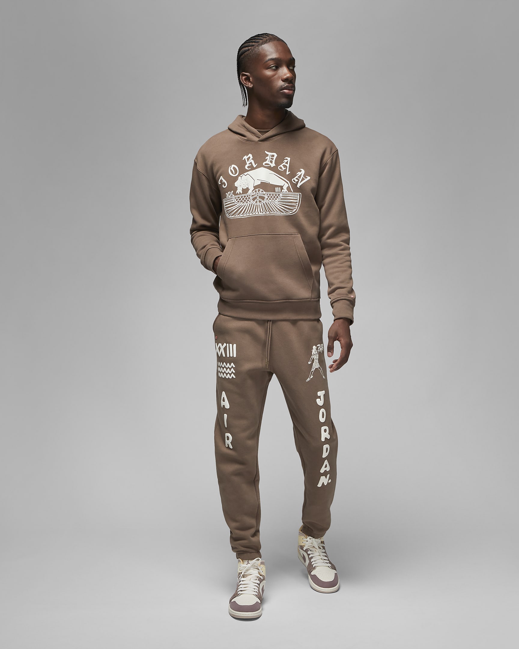 Jordan Artist Series by Umar Rashid Men's Flight Fleece Pullover Hoodie ...