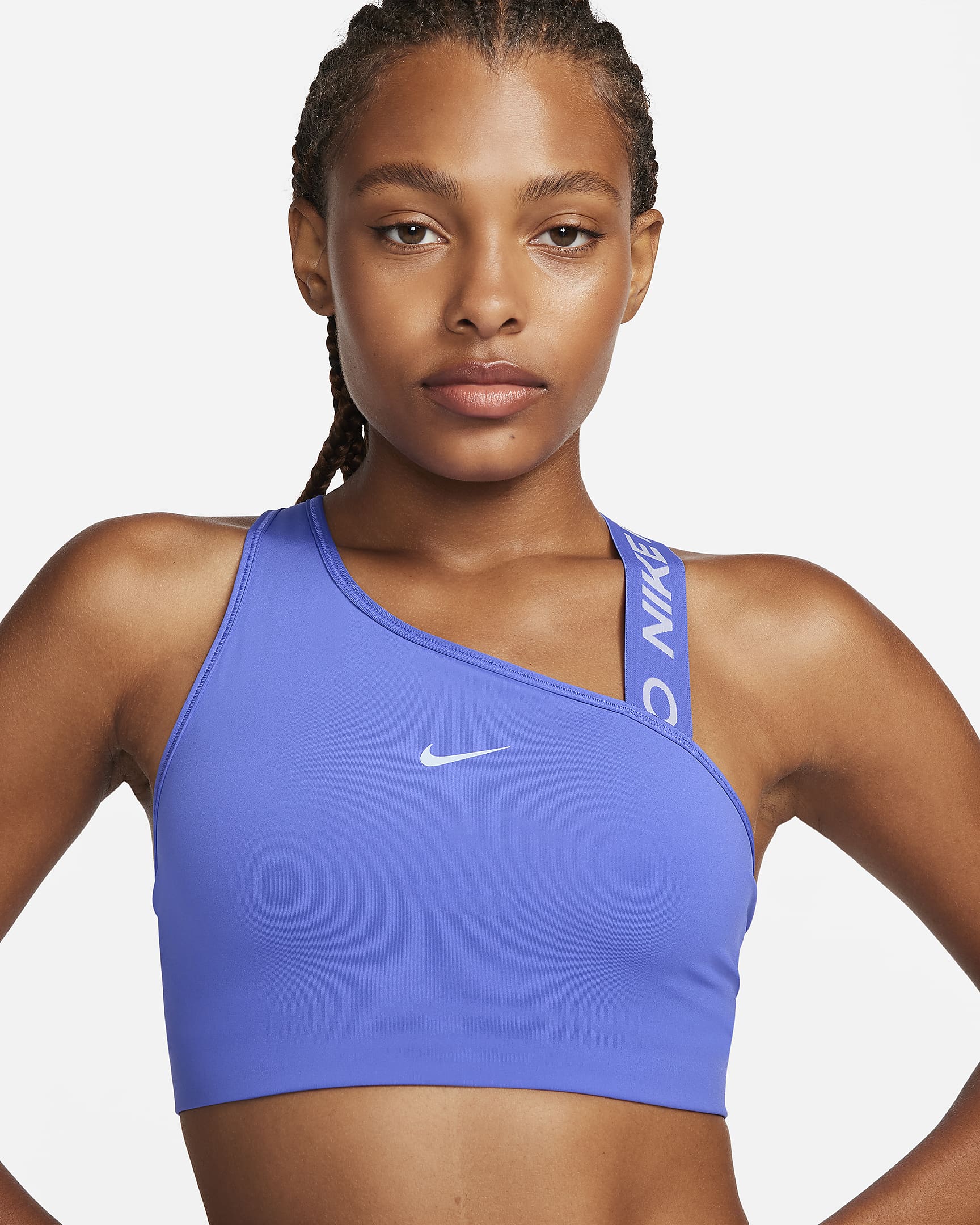 Nike Pro Swoosh Womens Medium Support Asymmetrical Sports Bra Nike Il