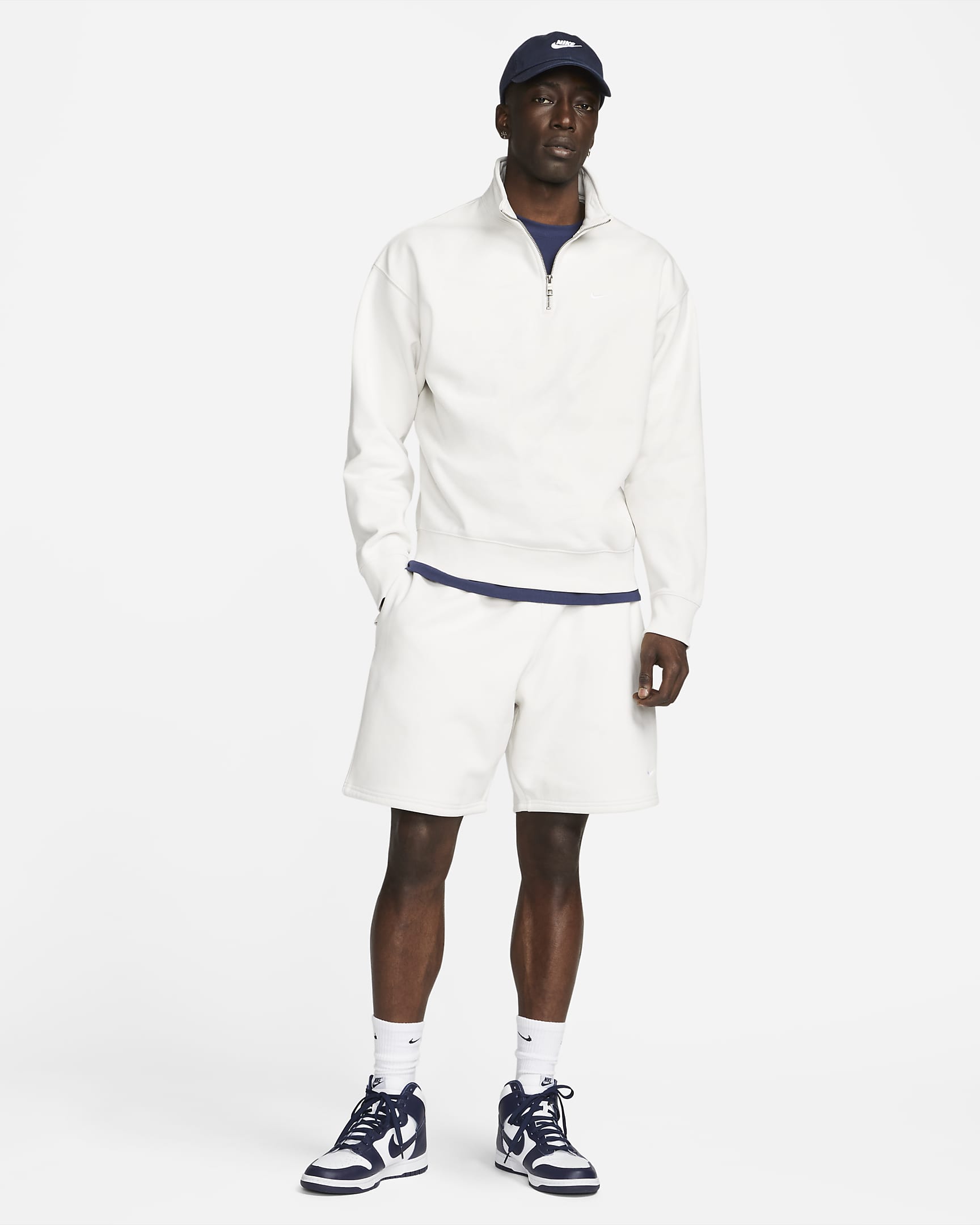 Shorts in fleece Nike Solo Swoosh. Nike IT