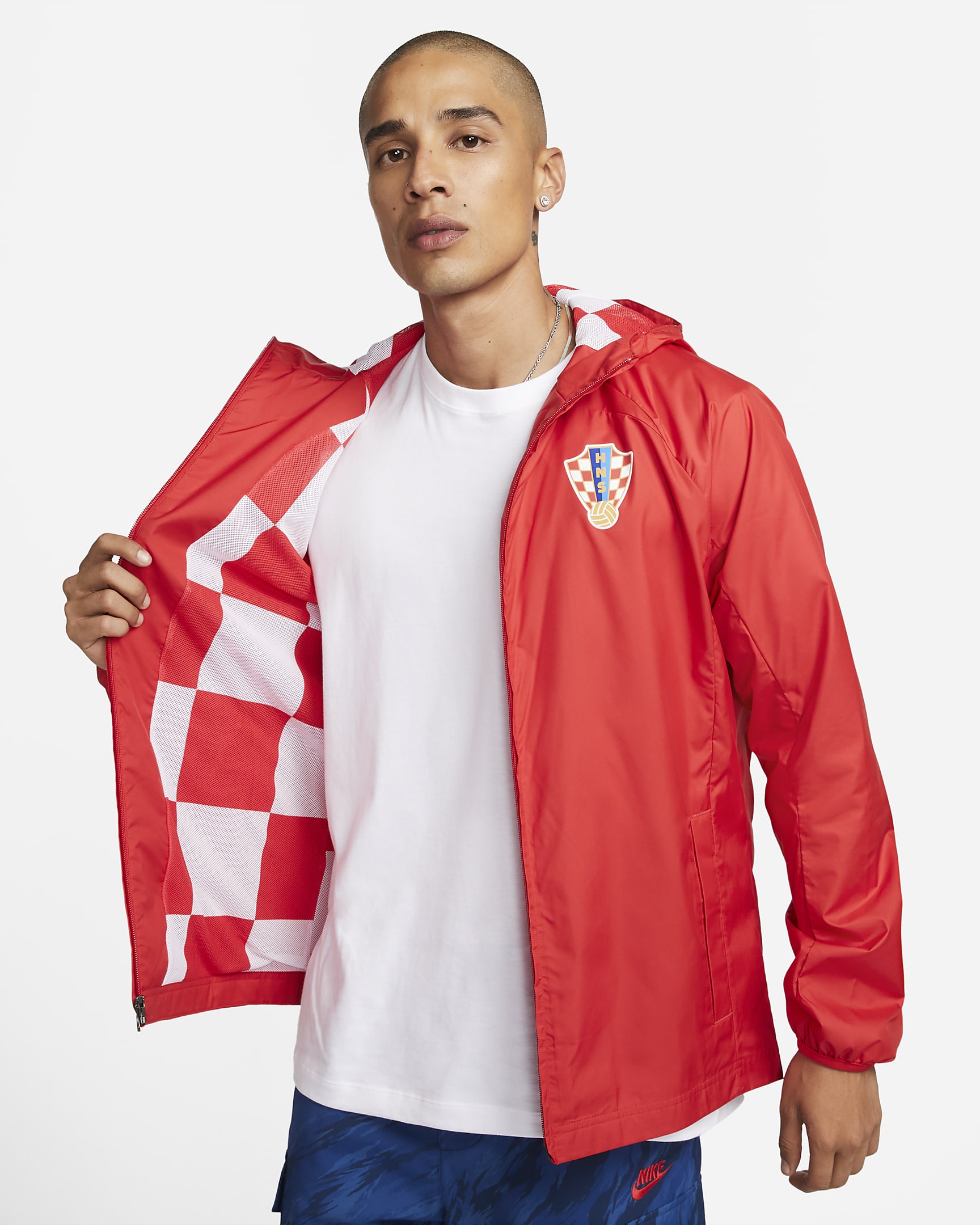 Croatia AWF Men's Full-Zip Football Jacket. Nike NL