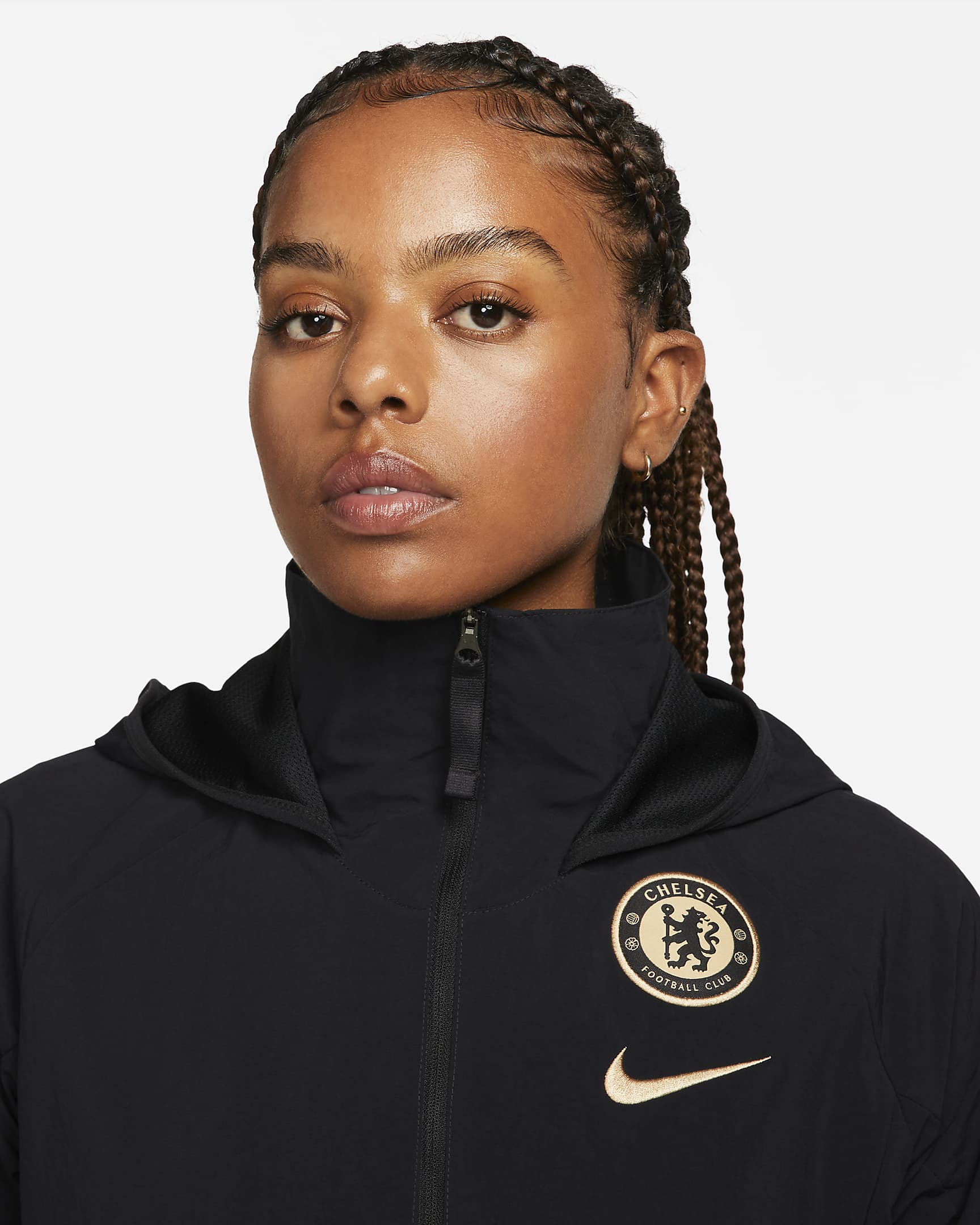 Chelsea F.C. AWF Women's Full-Zip Football Jacket. Nike BE