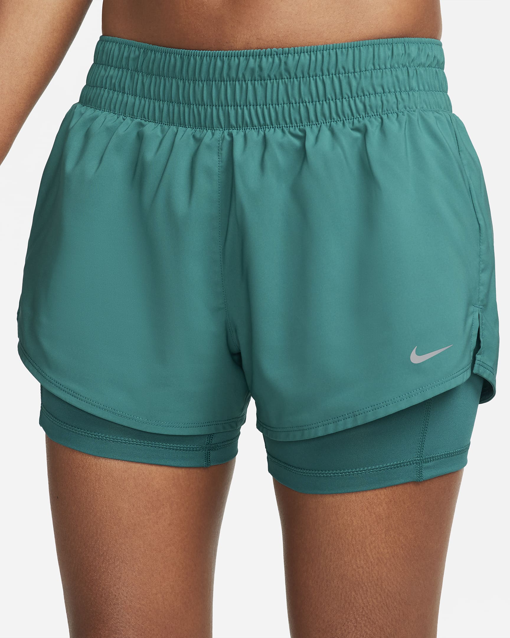 Nike Dri-FIT One Women's Mid-Rise 8cm (approx.) 2-in-1 Shorts. Nike IN