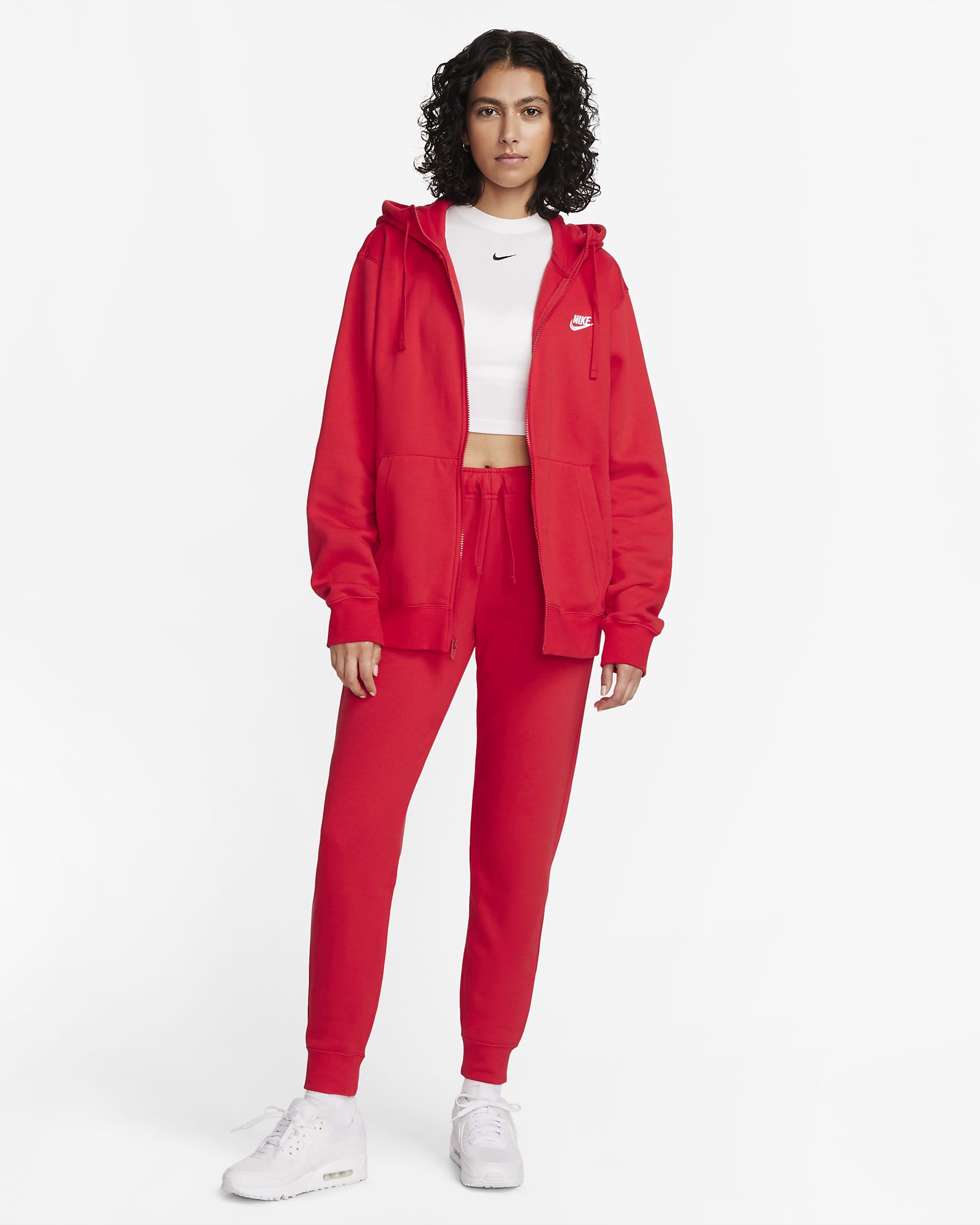 Nike Sportswear Club Fleece Jogginghose Mit Mittelhohem Bund Für Damen