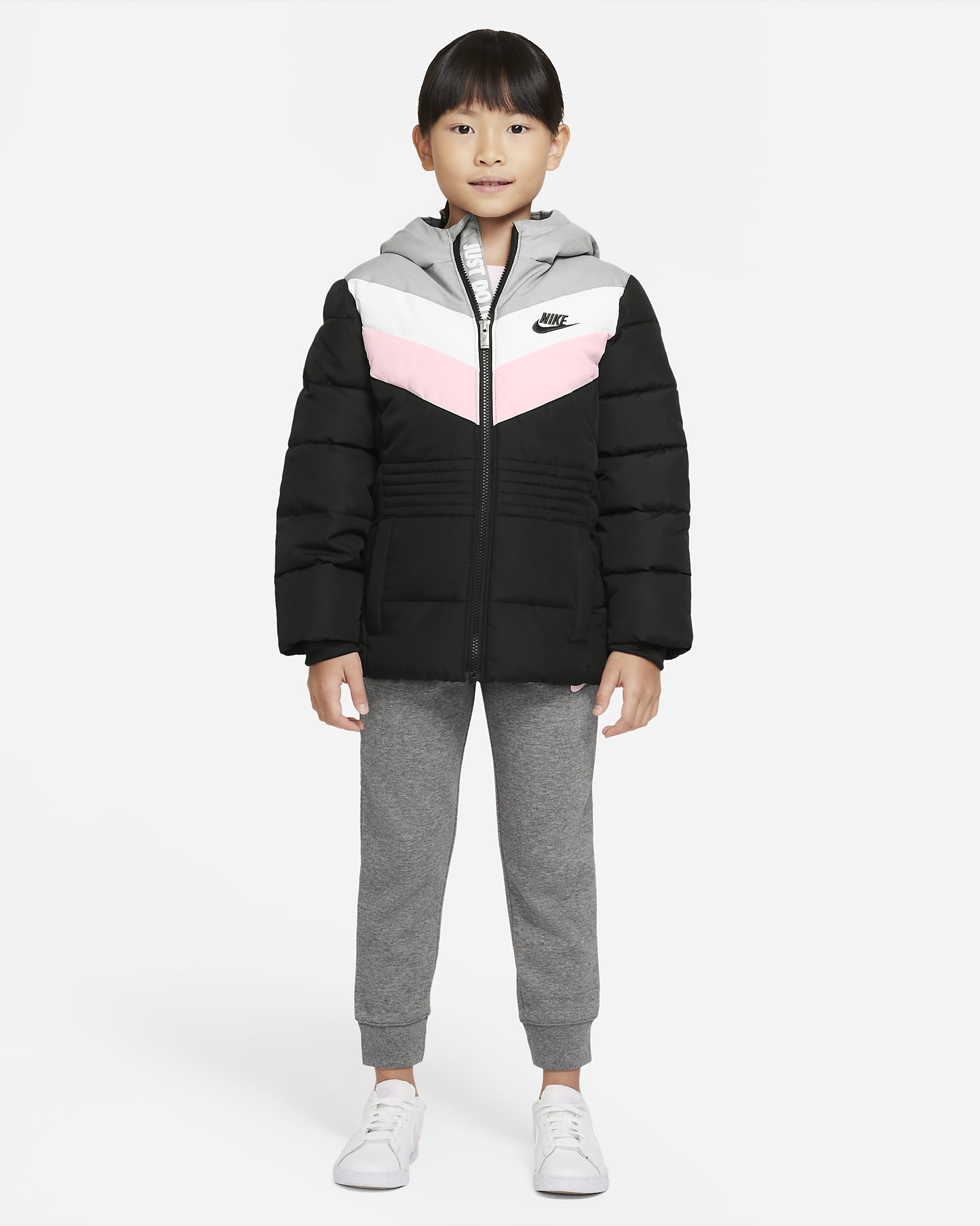 Chamarra acolchada para niños talla pequeña Nike. Nike.com