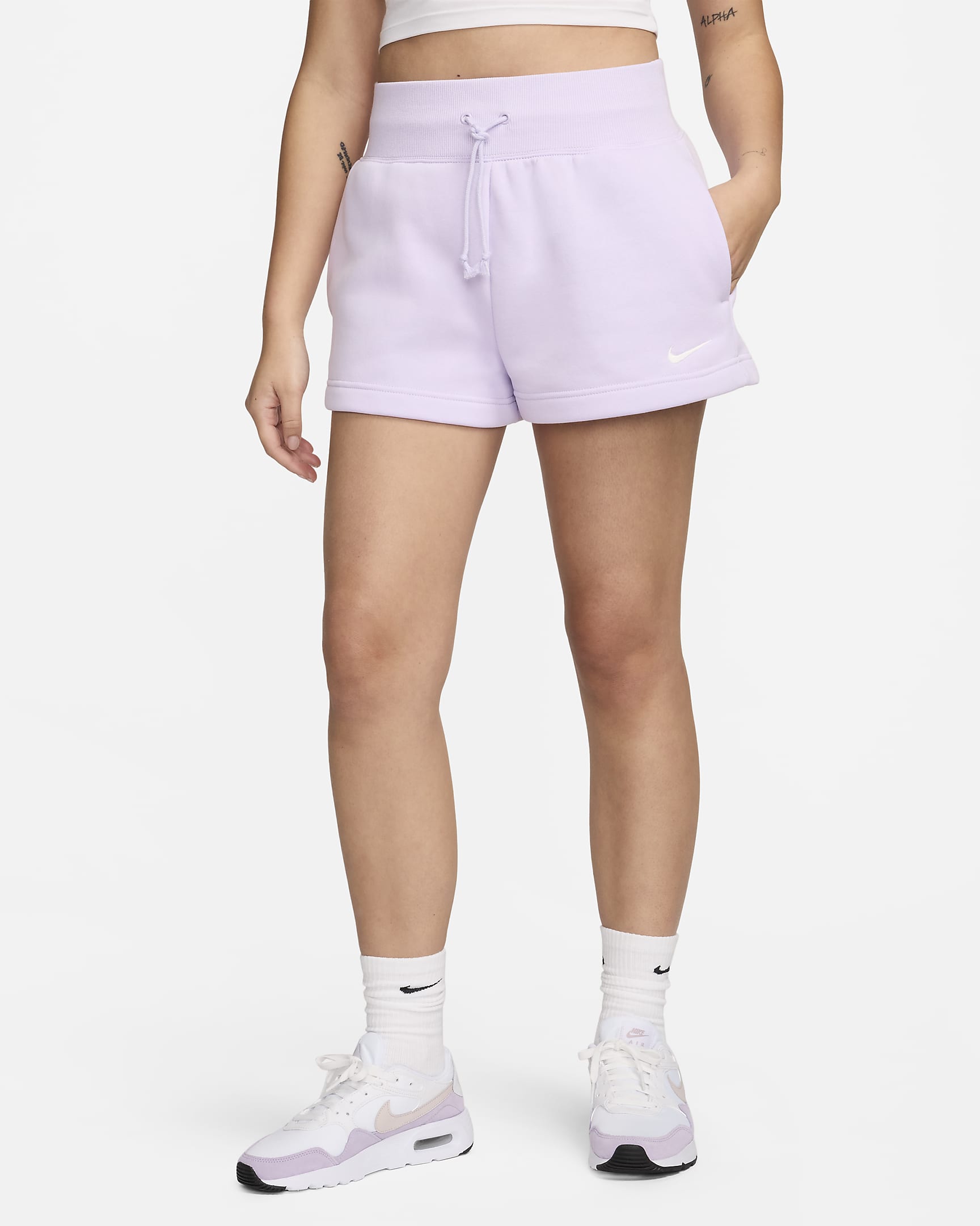 Nike Sportswear Phoenix Fleece Women's High-Waisted Loose Shorts. Nike IE