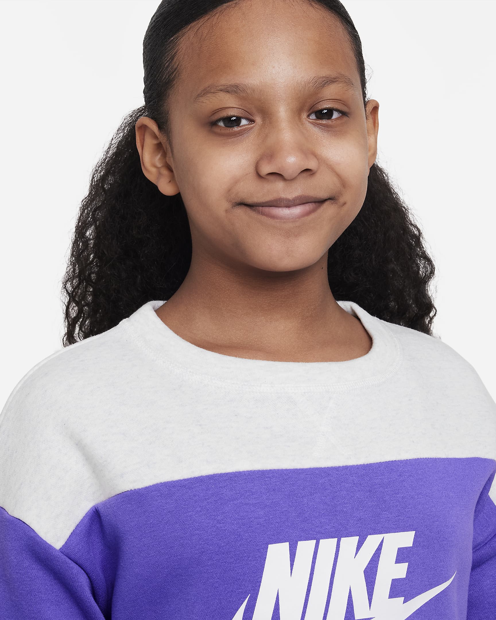 Nike Sportswear Older Kids' French Terry Tracksuit. Nike LU