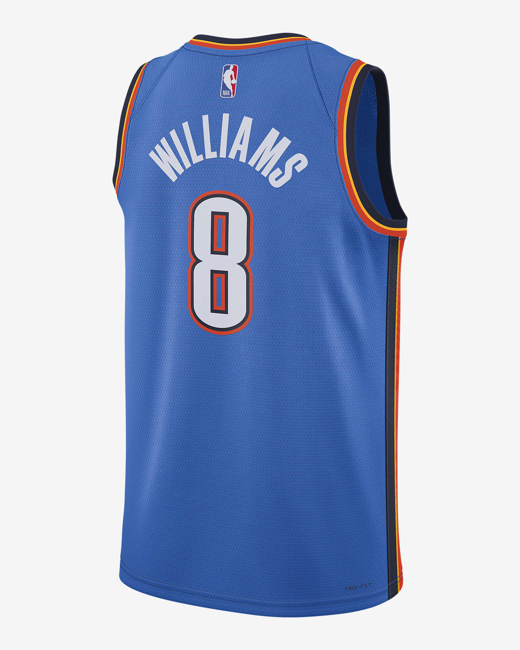 Jersey Nike Dri-FIT de la NBA Swingman para hombre Oklahoma City Thunder Icon Edition 2022/23 ...