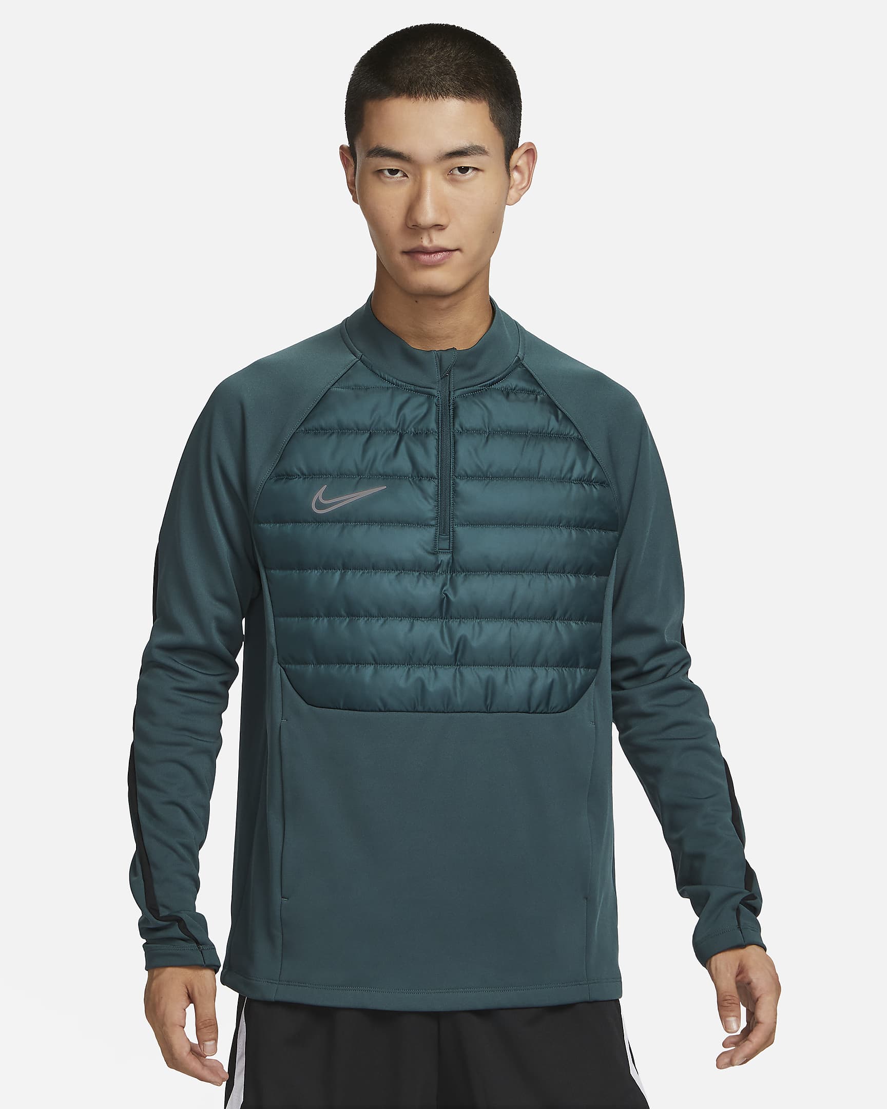 Nike Academy Winter Warrior Men's Therma-FIT 1/2-Zip Soccer Top. Nike JP