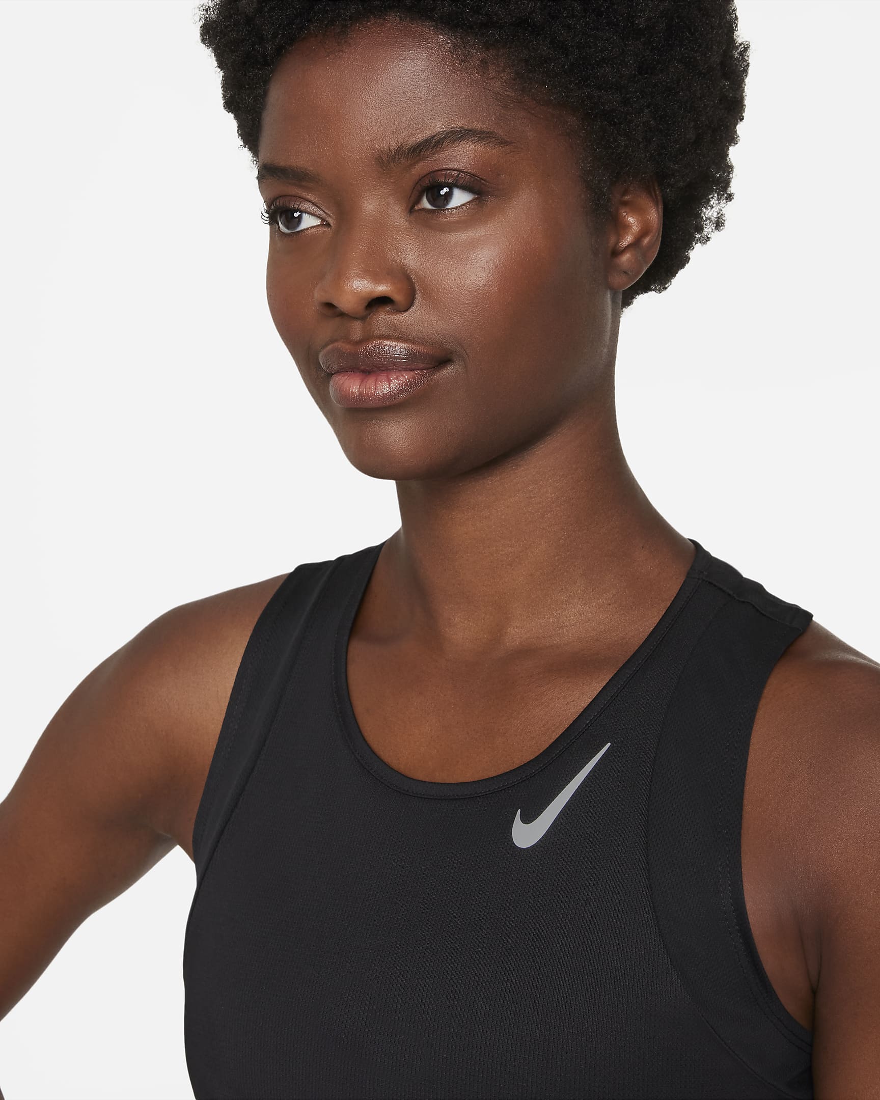 Nike Dri-FIT Race Women's Cropped Running Tank. Nike LU