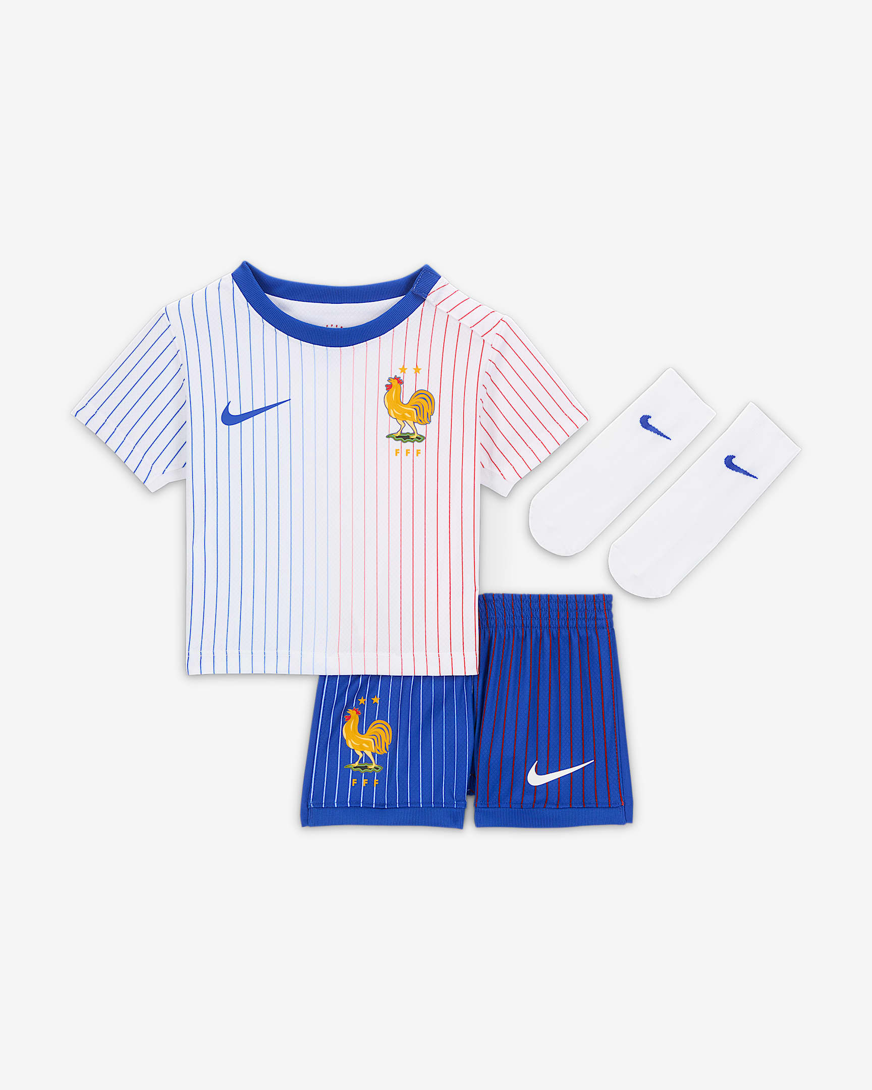 FFF 2024/25 Stadium Away Baby/Toddler Nike Football Replica 3-Piece Kit ...