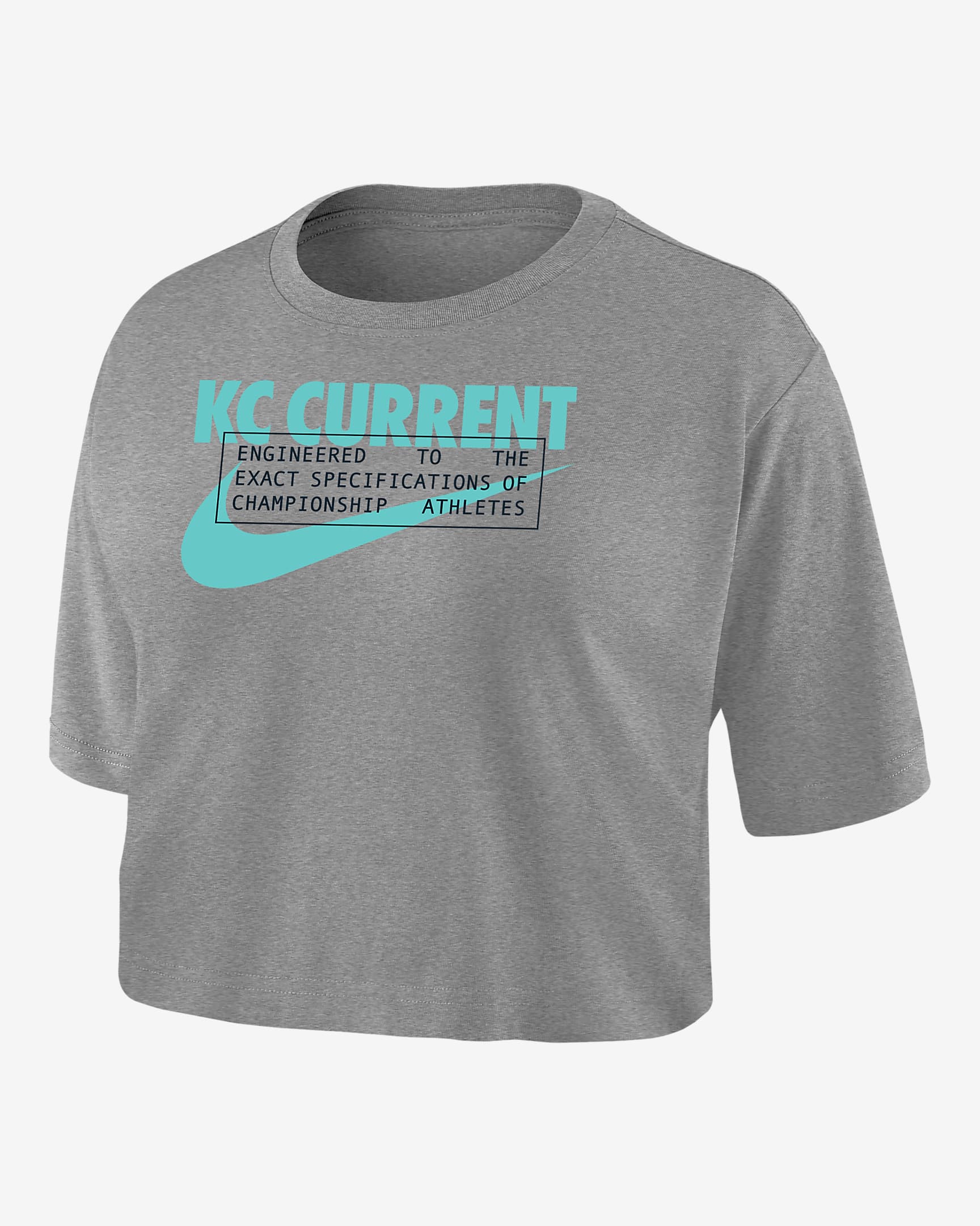 Kansas City Current Women's Nike Dri-FIT Soccer Cropped T-Shirt. Nike.com