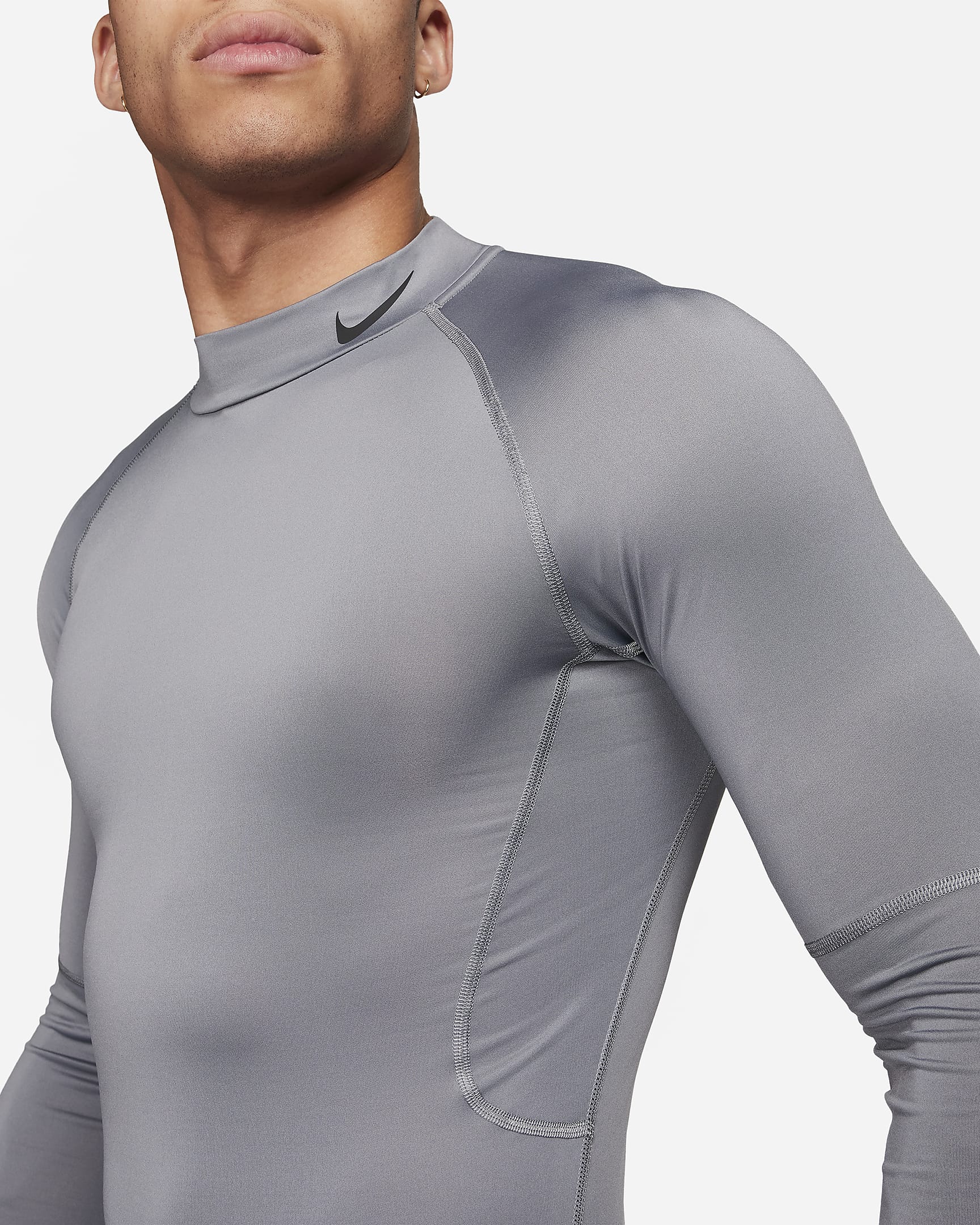 Nike Pro Men's Dri-FIT Fitness Mock-Neck Long-Sleeve Top. Nike.com