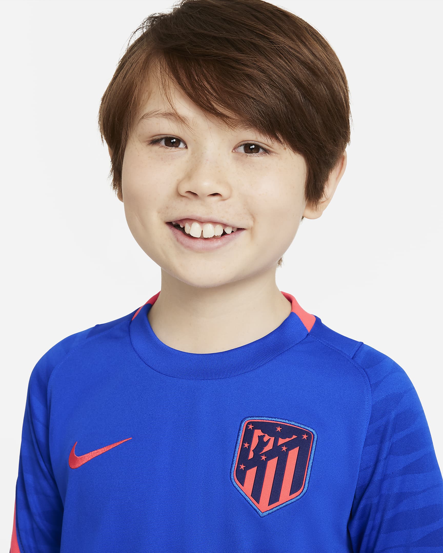 Atlético Madrid Strike Older Kids' Nike Dri-FIT Short-Sleeve Football ...
