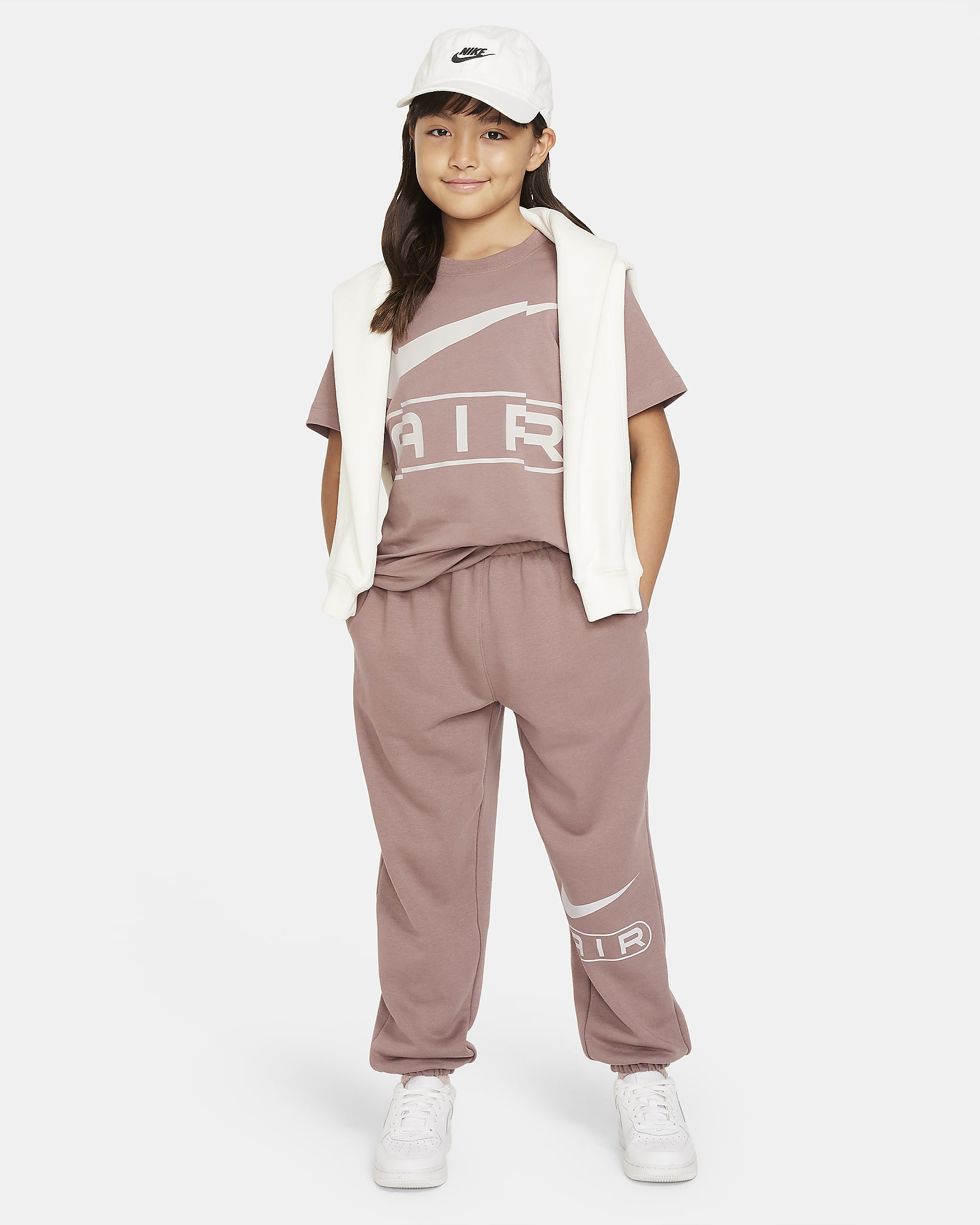 Pantalon en molleton Nike Air pour Fille plus âgée. Nike LU
