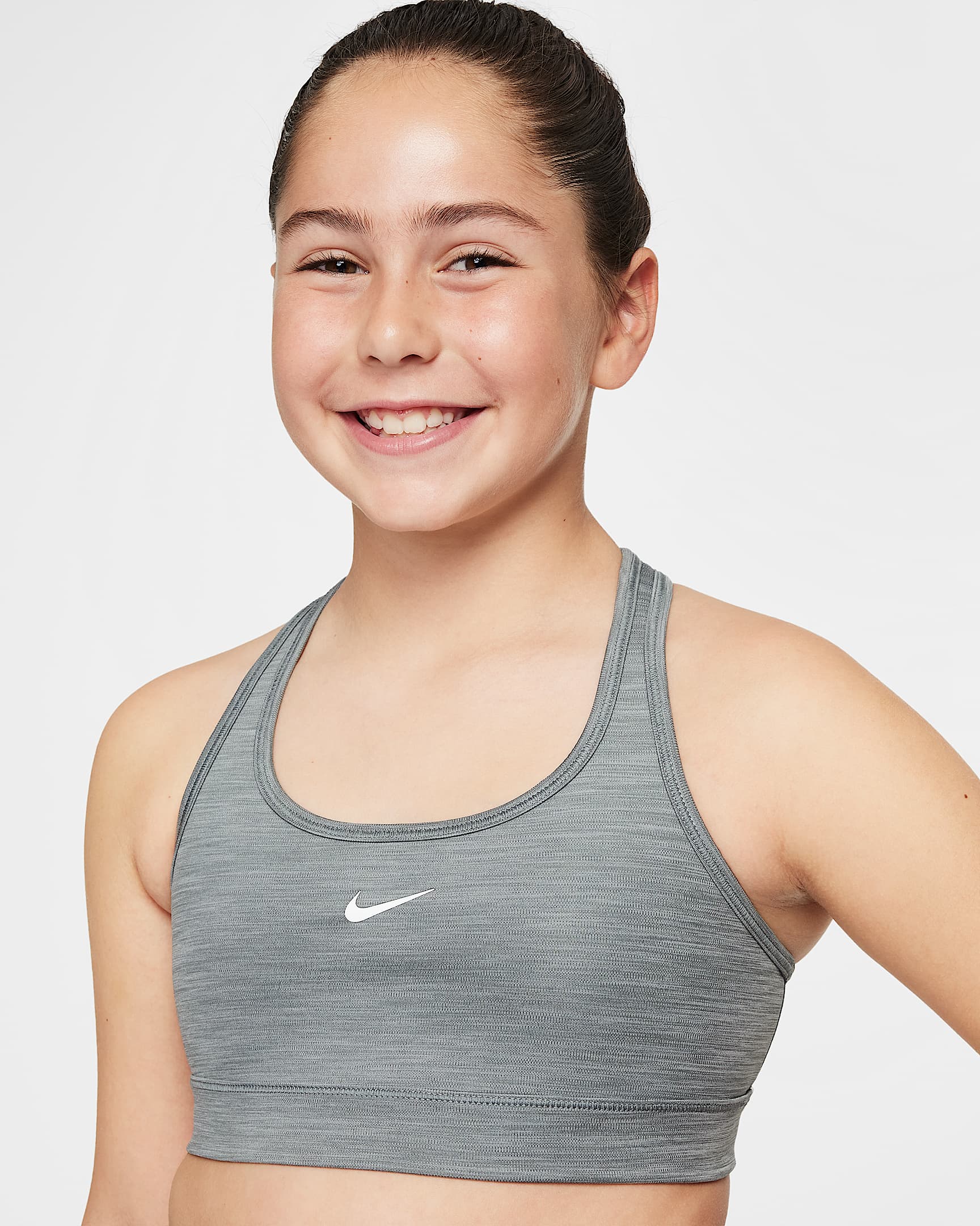 Nike Swoosh Girls' Sports Bra (Extended Size). Nike.com