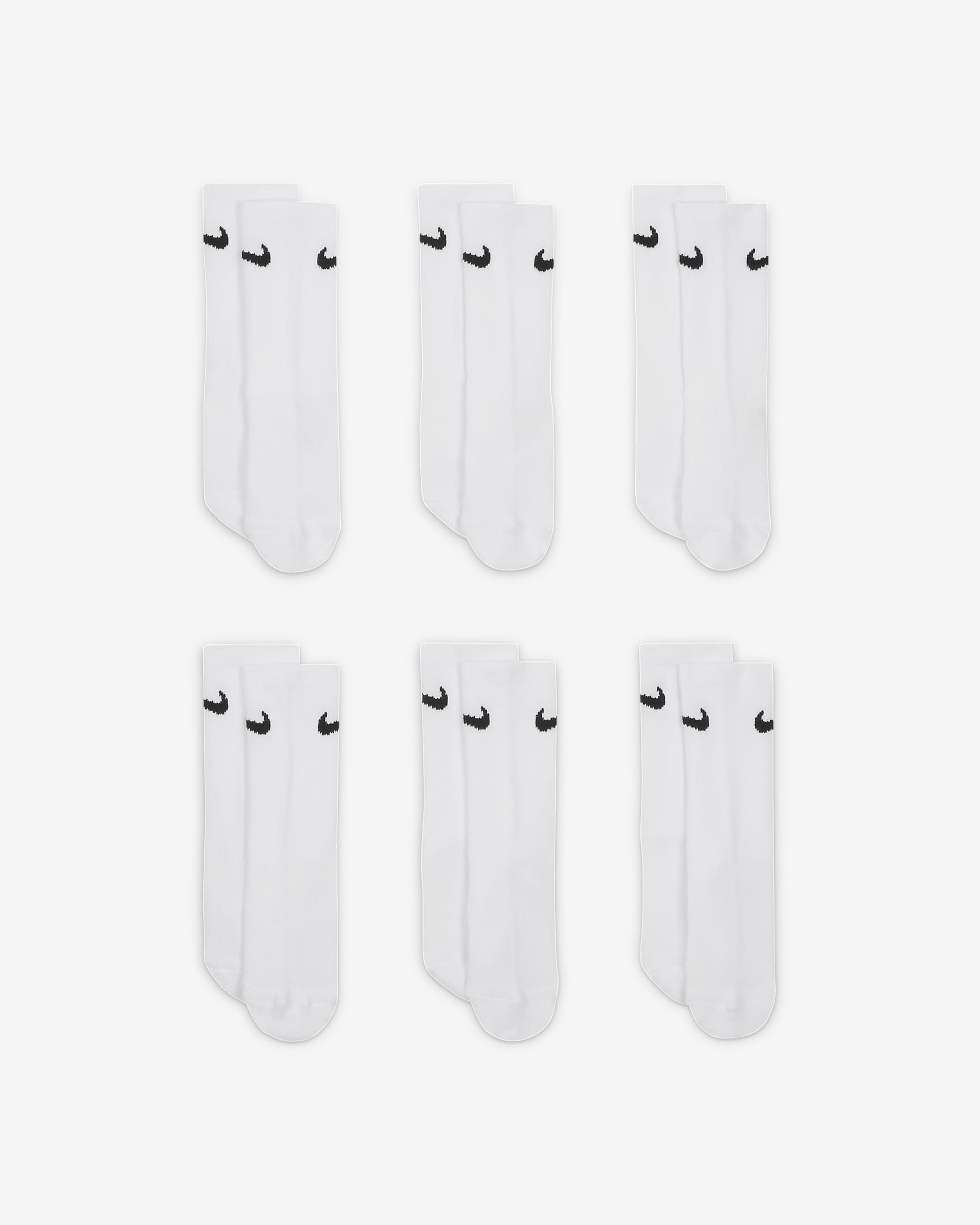 Caja de conjunto de calcetas de malla y amortiguación Nike para niños ...