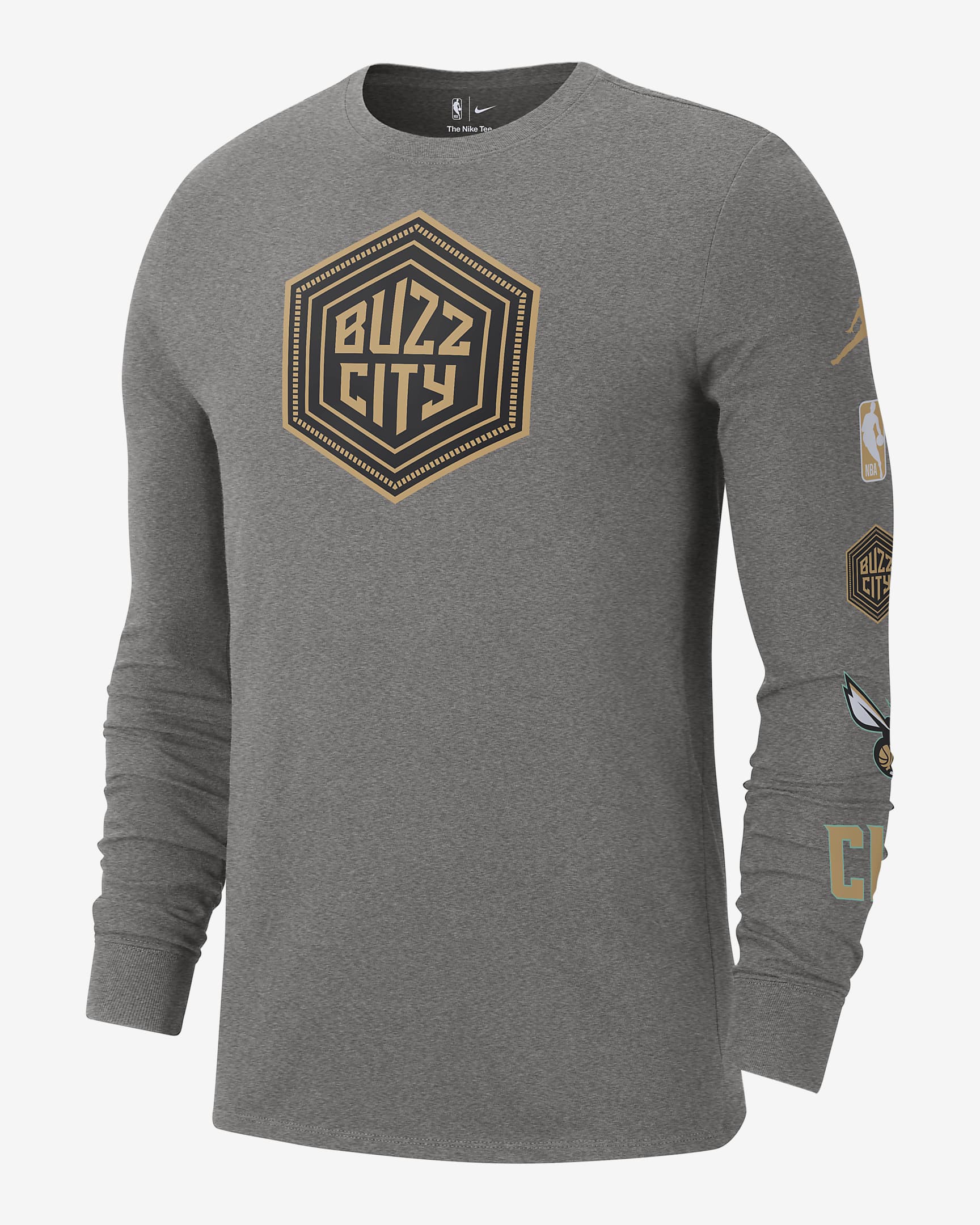 Charlotte Hornets City Edition Men's Jordan NBA Long-Sleeve T-Shirt. Nike.com