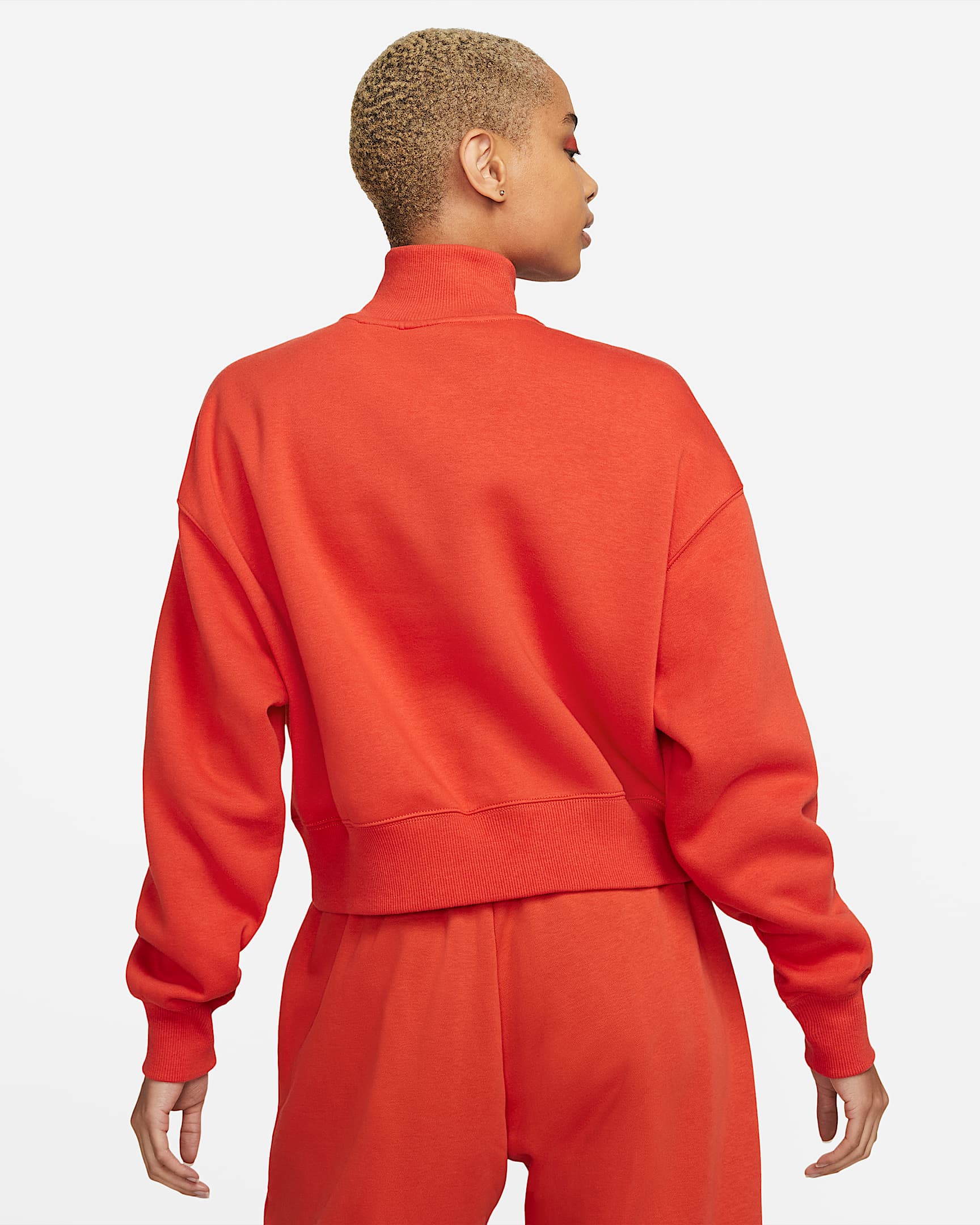 Nike Sportswear Phoenix Fleece Women's Oversized 1/2-Zip Crop Sweatshirt. Nike AE