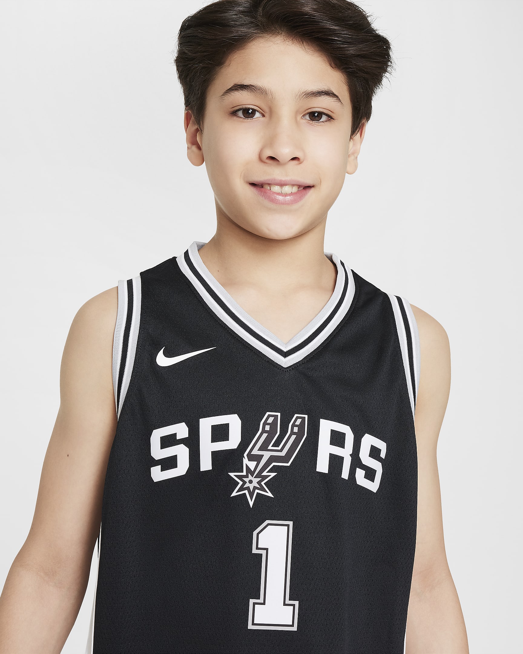 San Antonio Spurs 2022/23 Icon Edition Camiseta Swingman de la NBA - Niño. Nike ES