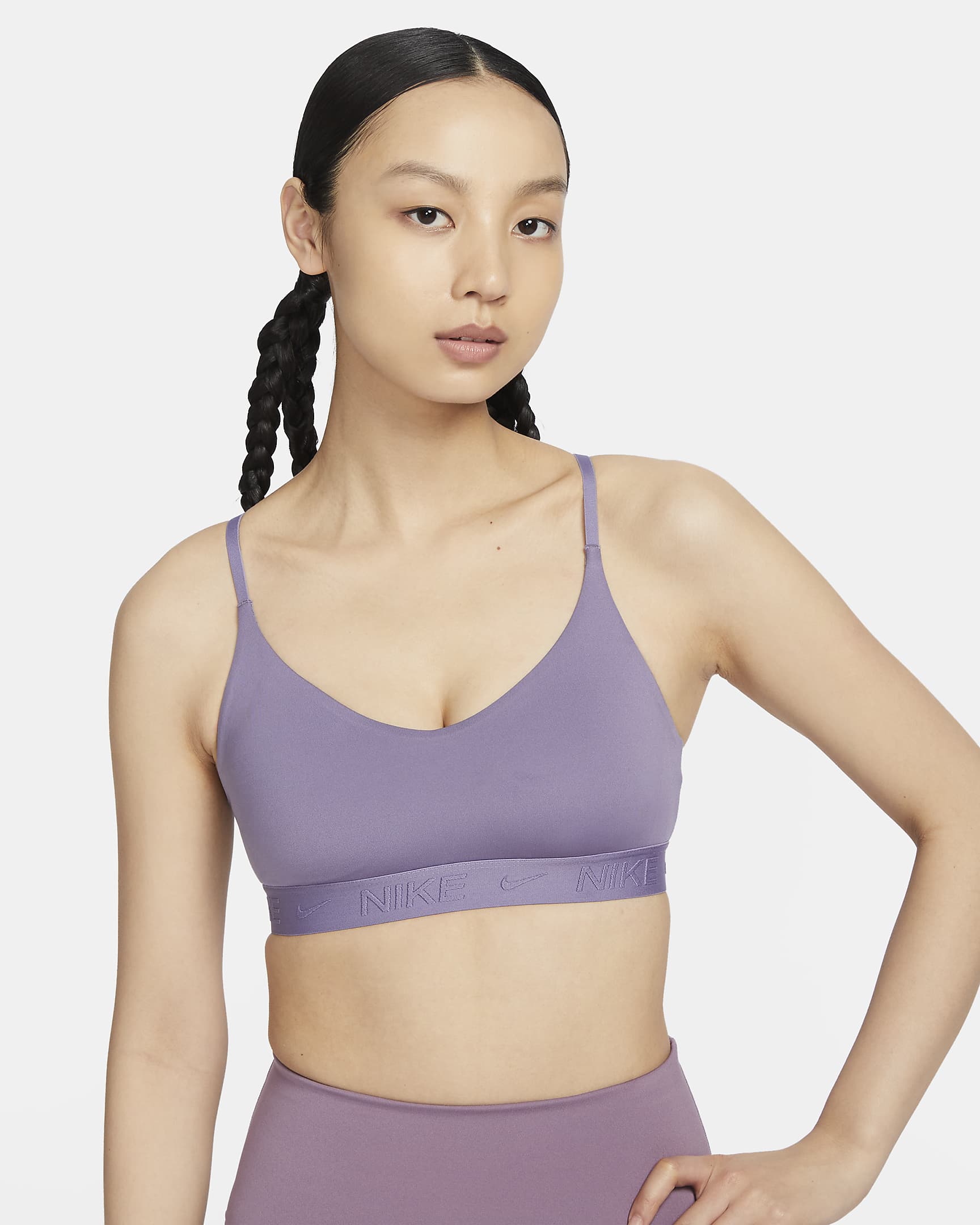 Nike Indy Light-Support Women's Padded Adjustable Sports Bra. Nike IN