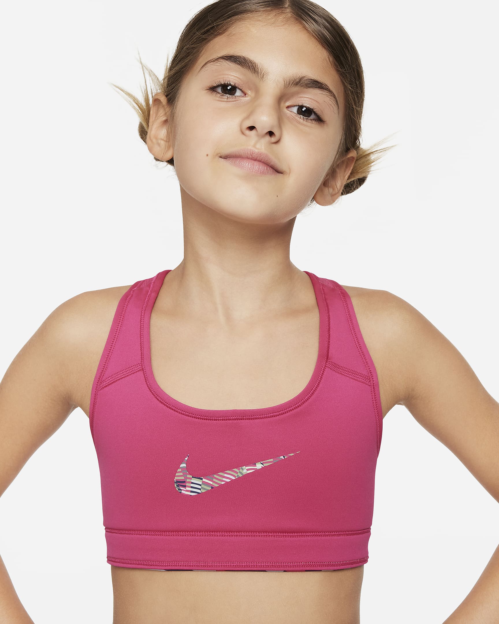 Nike Swoosh wendbarer Sport-BH für ältere Kinder (Mädchen). Nike DE