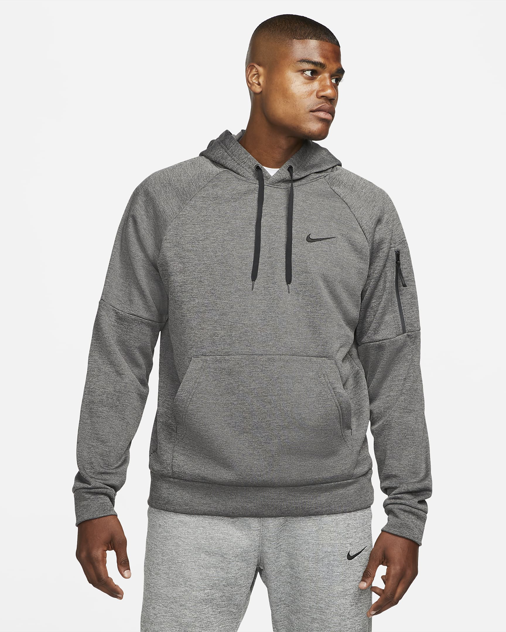 Nike Therma Men's Therma-FIT Hooded Fitness Pullover. Nike.com