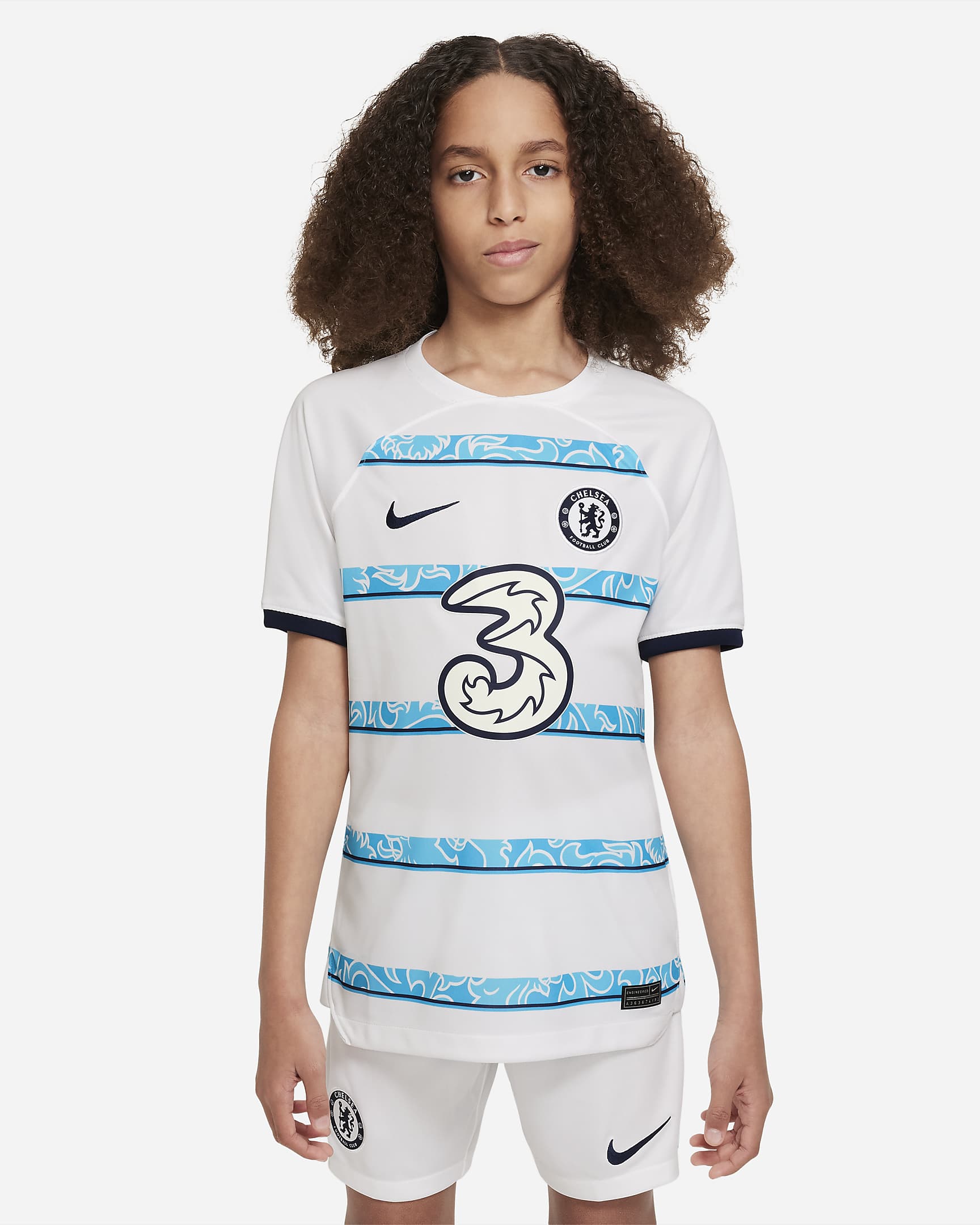 Chelsea F.C. 2022/23 Stadium Away Older Kids' Nike Dri-FIT Football Shirt. Nike SI