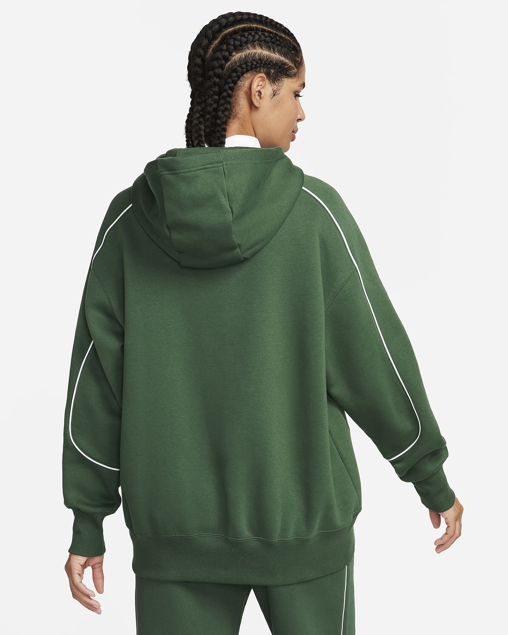 Nike Sportswear Oversized fleecehoodie voor dames. Nike NL