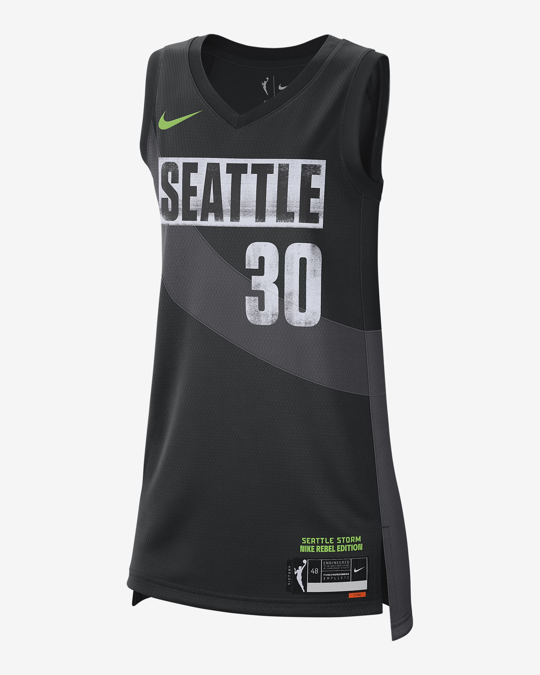 Camiseta Nike Dri-FIT WNBA Victory Breanna Stewart Storm Rebel Edition ...