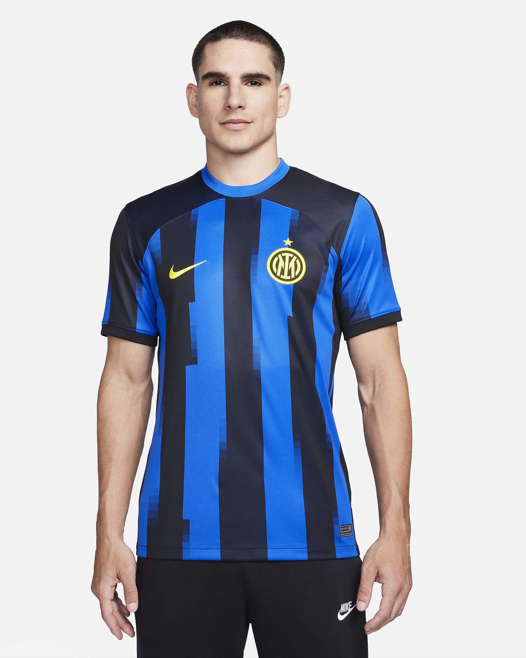 Inter Mailand 2023/24 Stadium Home Nike Dri-FIT Fußballtrikot für Herren. Nike AT