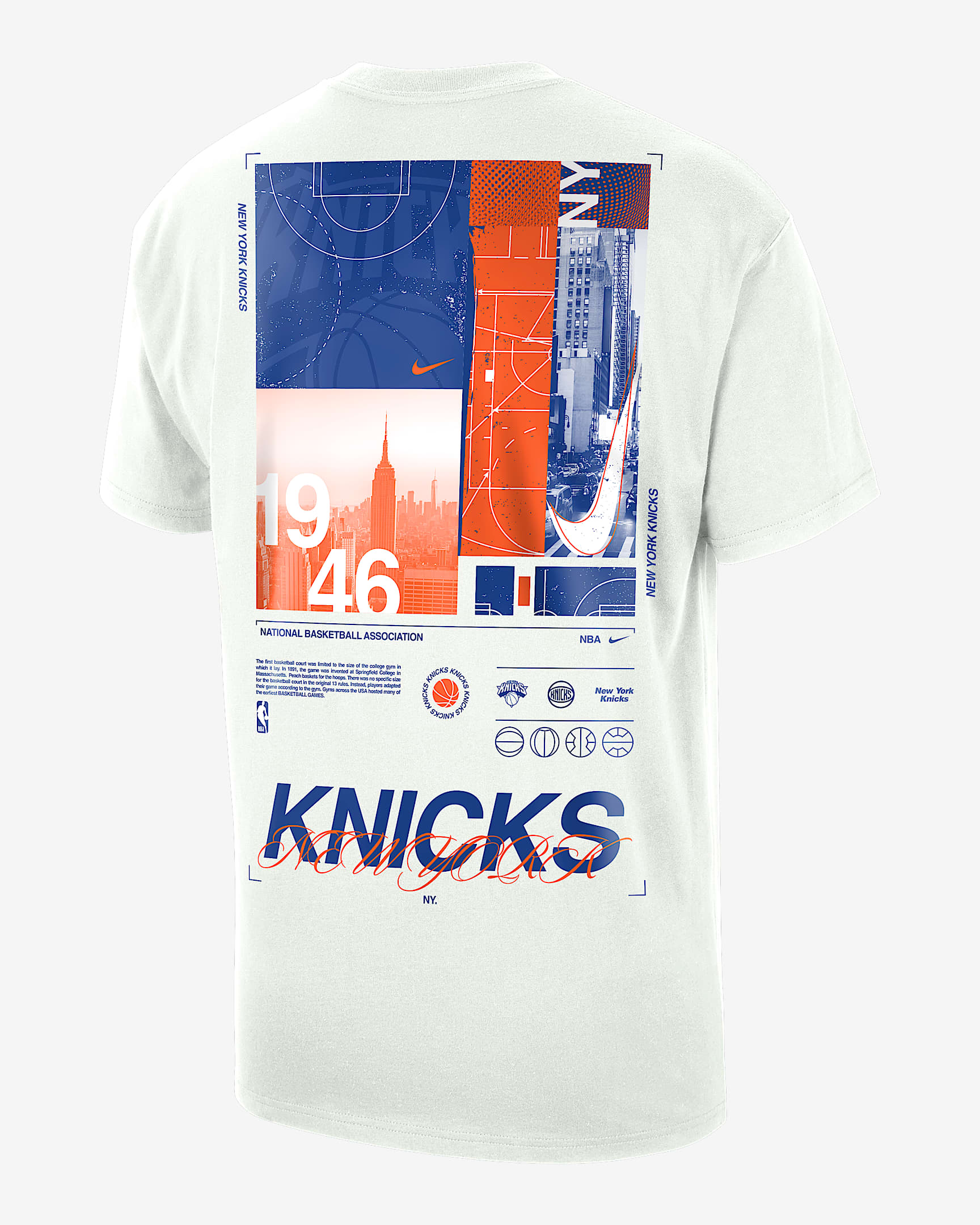 New York Knicks Courtside Men's Nike NBA Max90 T-Shirt. Nike.com