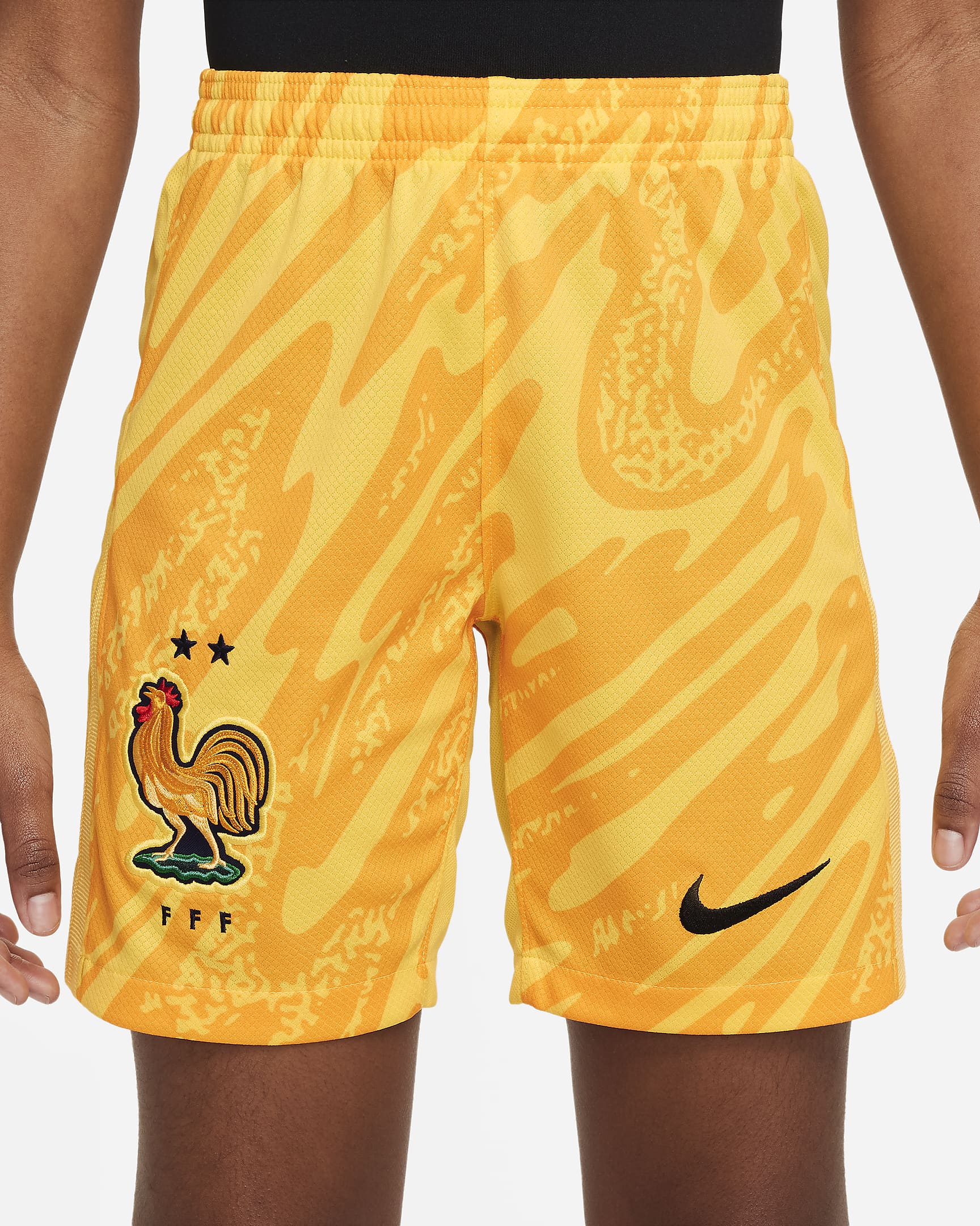 Short de foot Replica Nike Dri-FIT FFF 2024 Stadium Extérieur pour ado ...