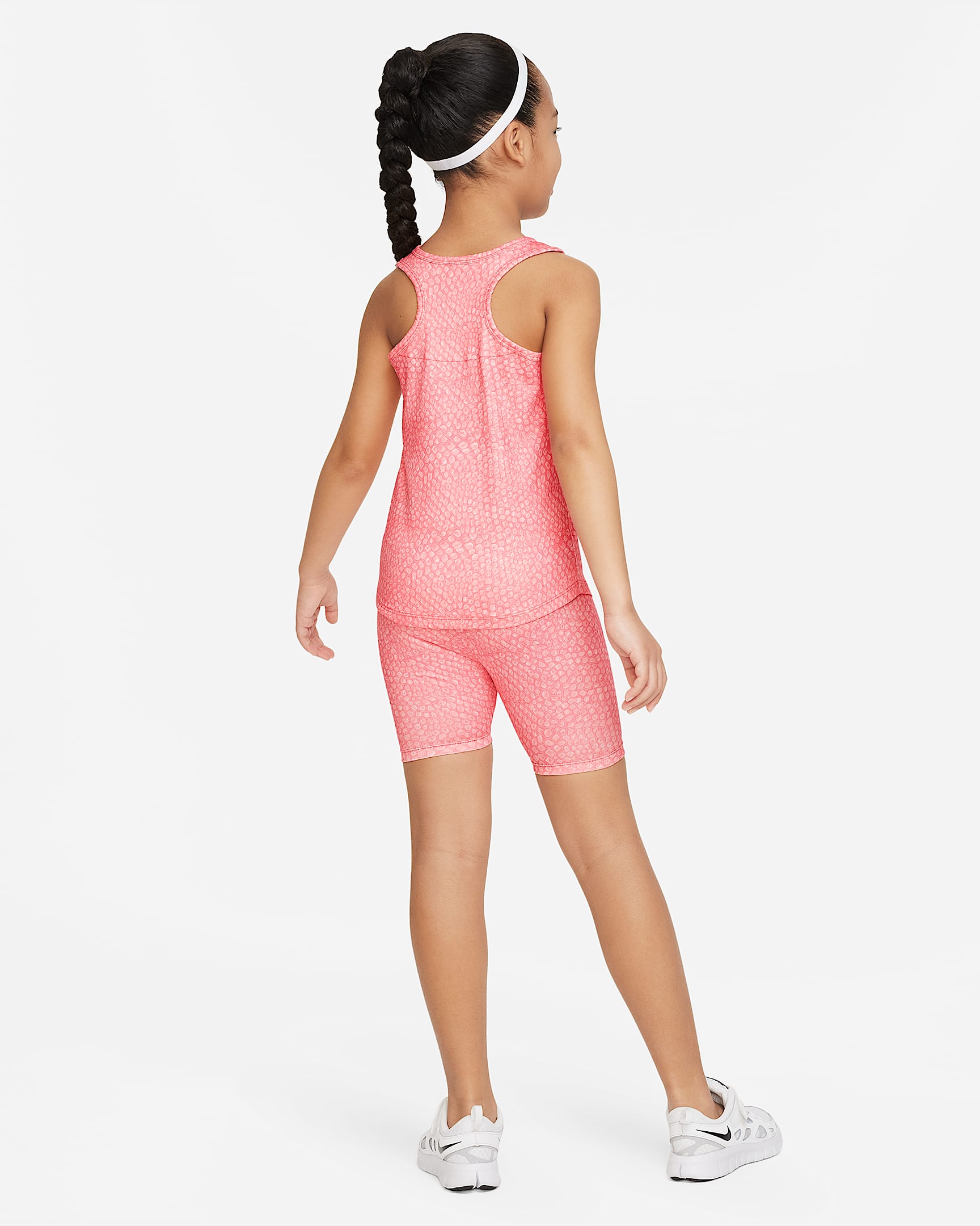 Nike Swoosh Tank Top and Bike Shorts Set Younger Kids' 2-Piece Dri-FIT Set. Nike LU