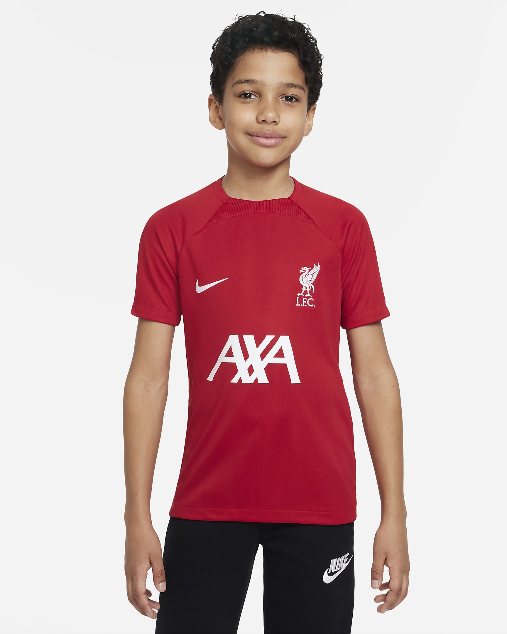 Liverpool F.C. Academy Pro Older Kids' Nike Dri-FIT Short-Sleeve ...