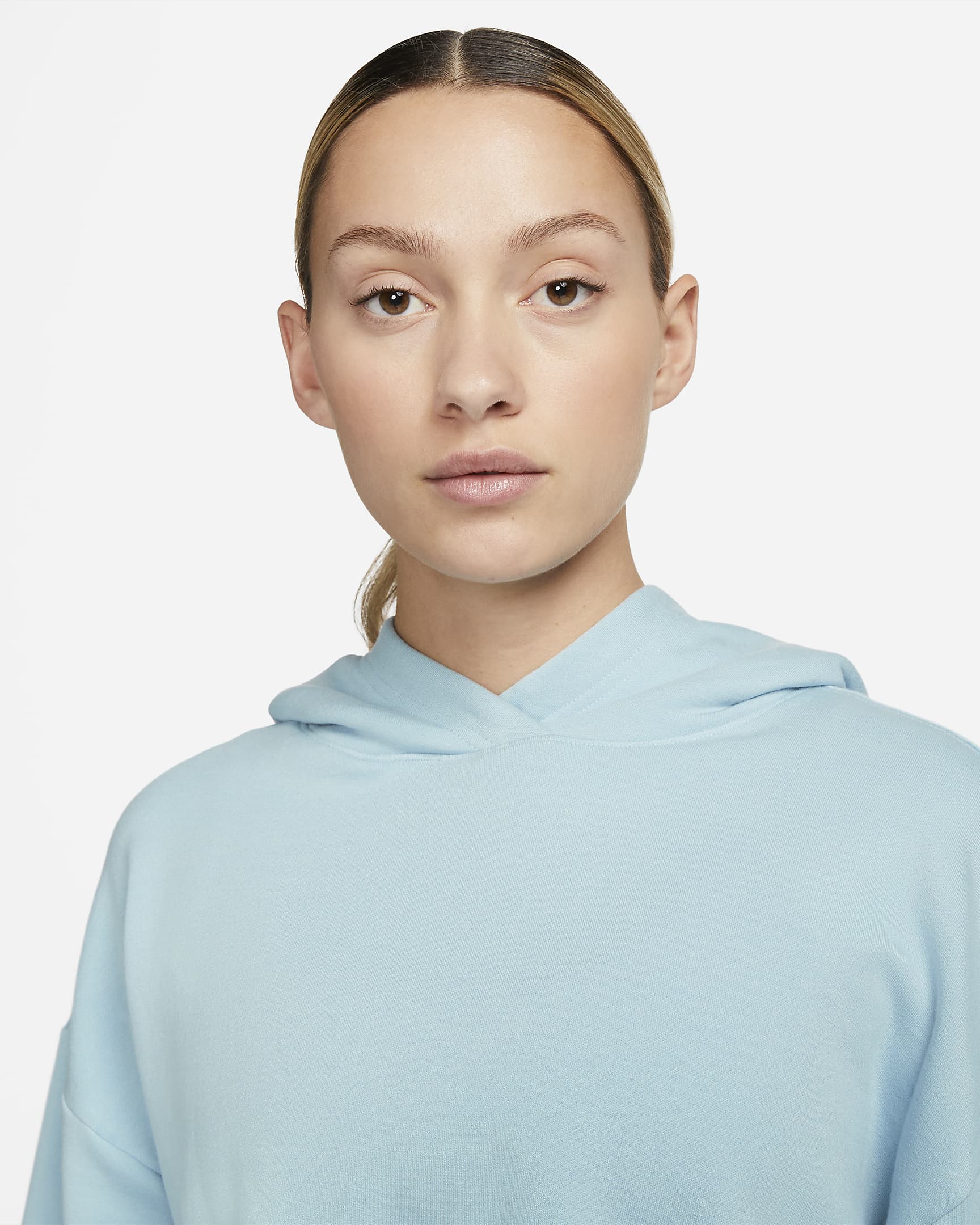 Nike Yoga Luxe Womens Cropped Fleece Hoodie Nike Lu