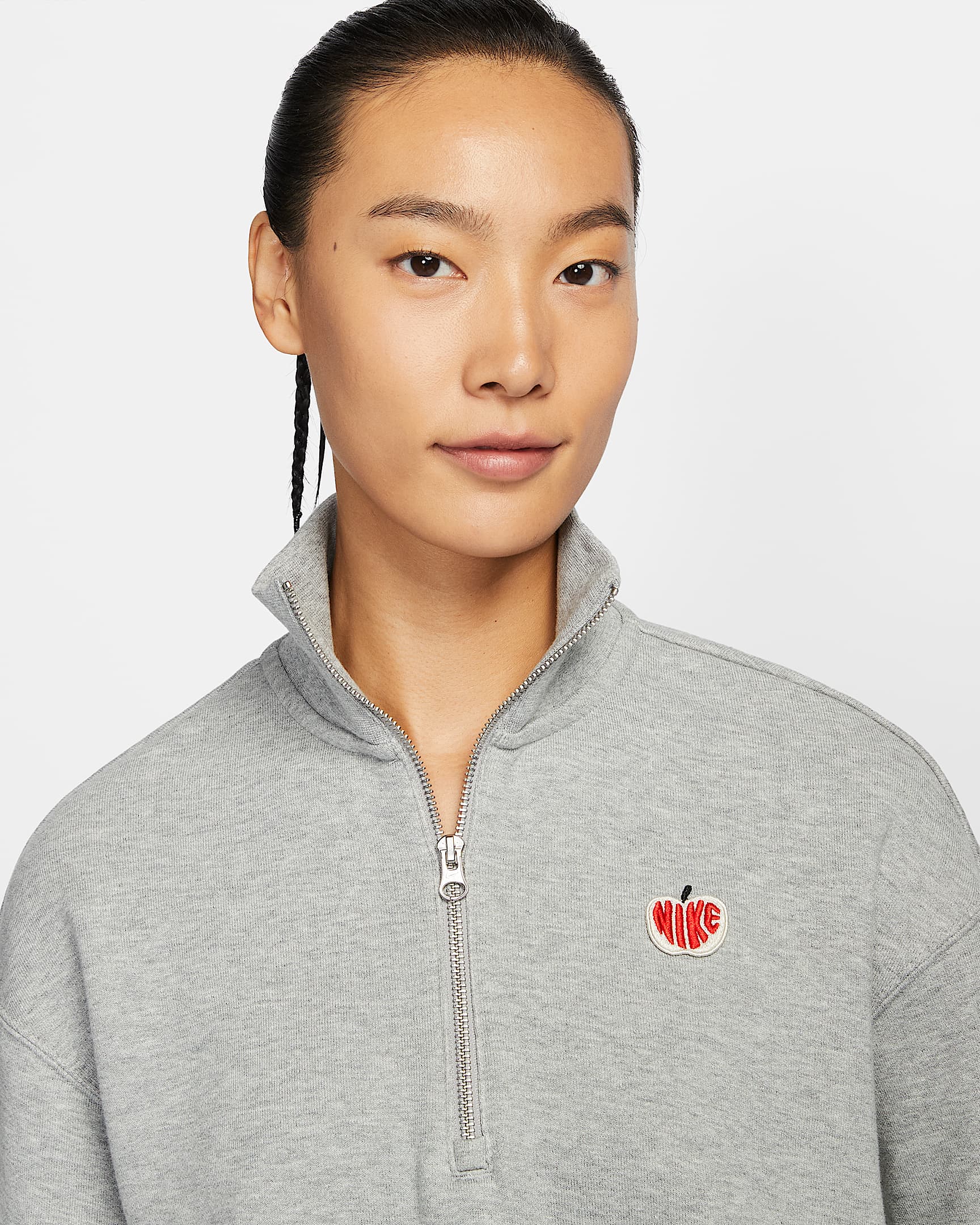 Nike Sportswear Phoenix Fleece Women's 1/4-Zip Cropped Sweatshirt. Nike PH