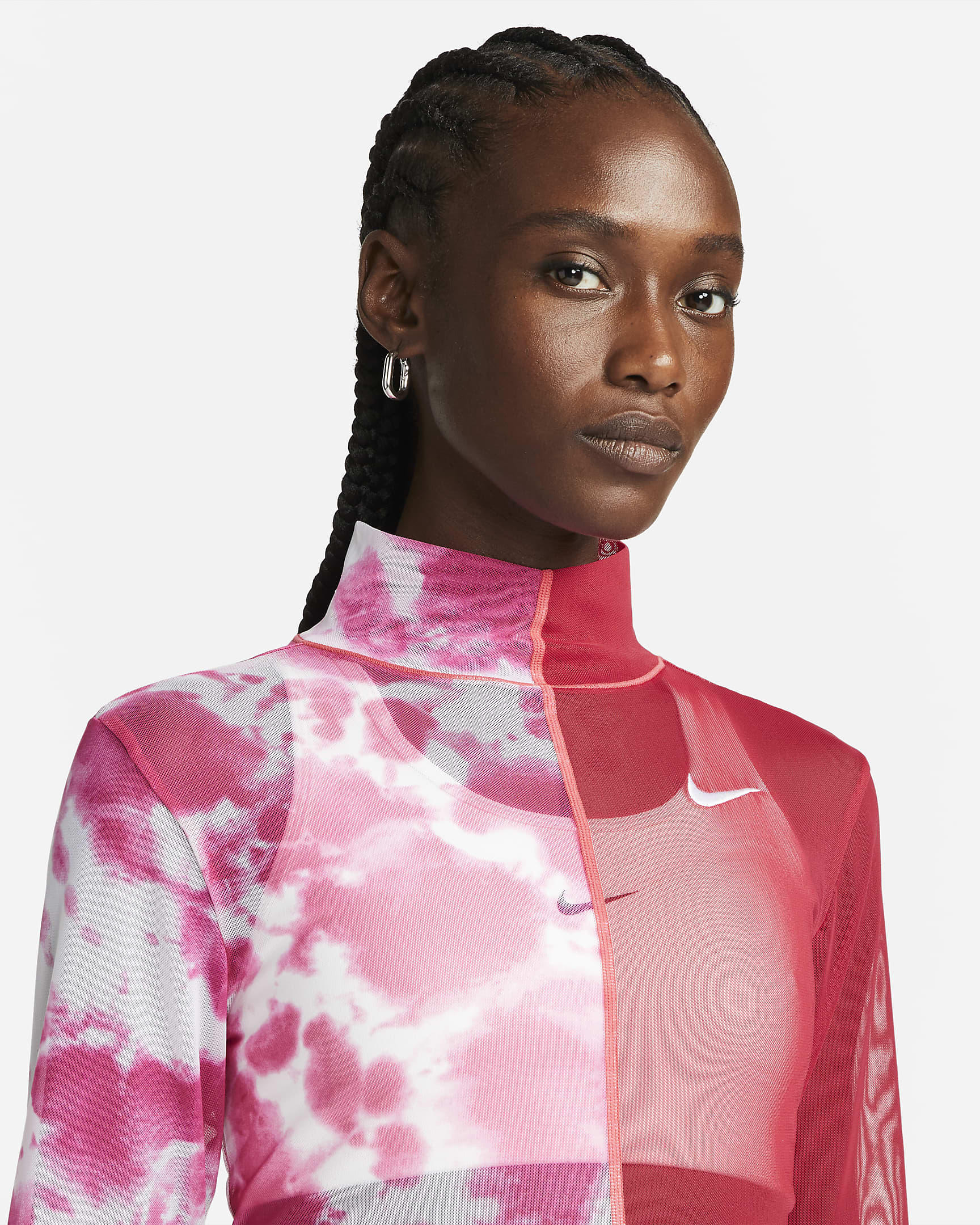 Nike Sportswear Women's Long-Sleeve Patchwork Top. Nike AE