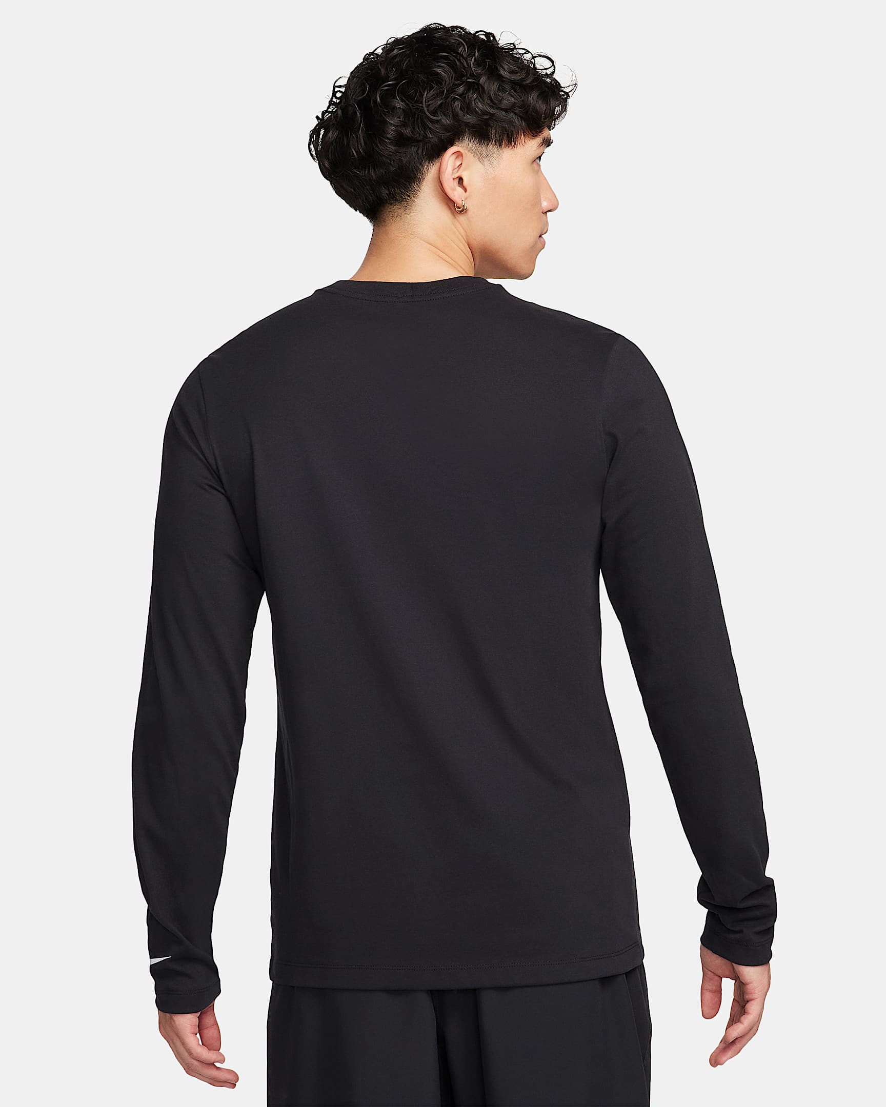 Nike Mens Dri Fit Long Sleeve Fitness T Shirt Nike In