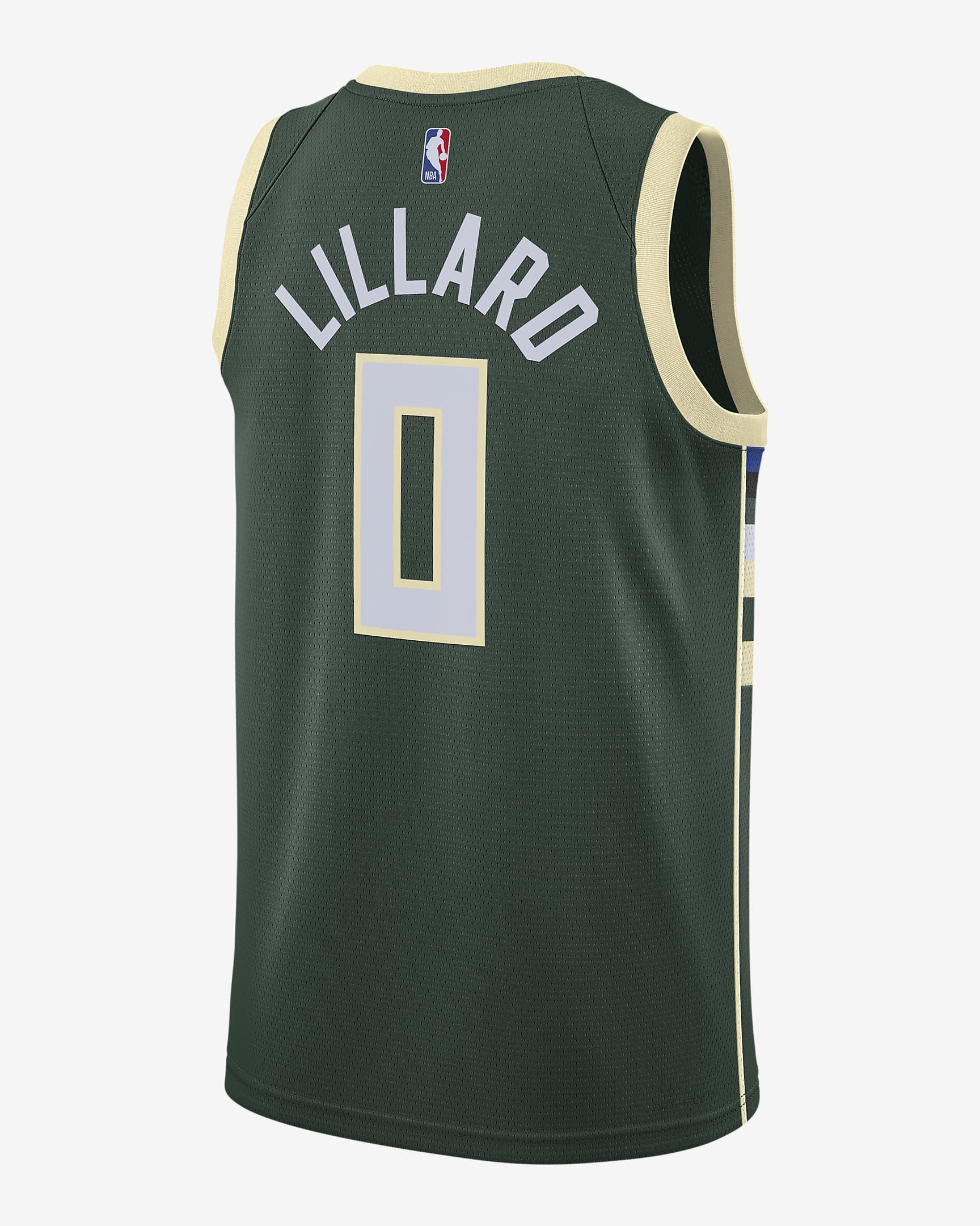 Jersey Nike Dri-FIT de la NBA Swingman para hombre Damian Lillard Milwaukee Bucks Icon Edition ...